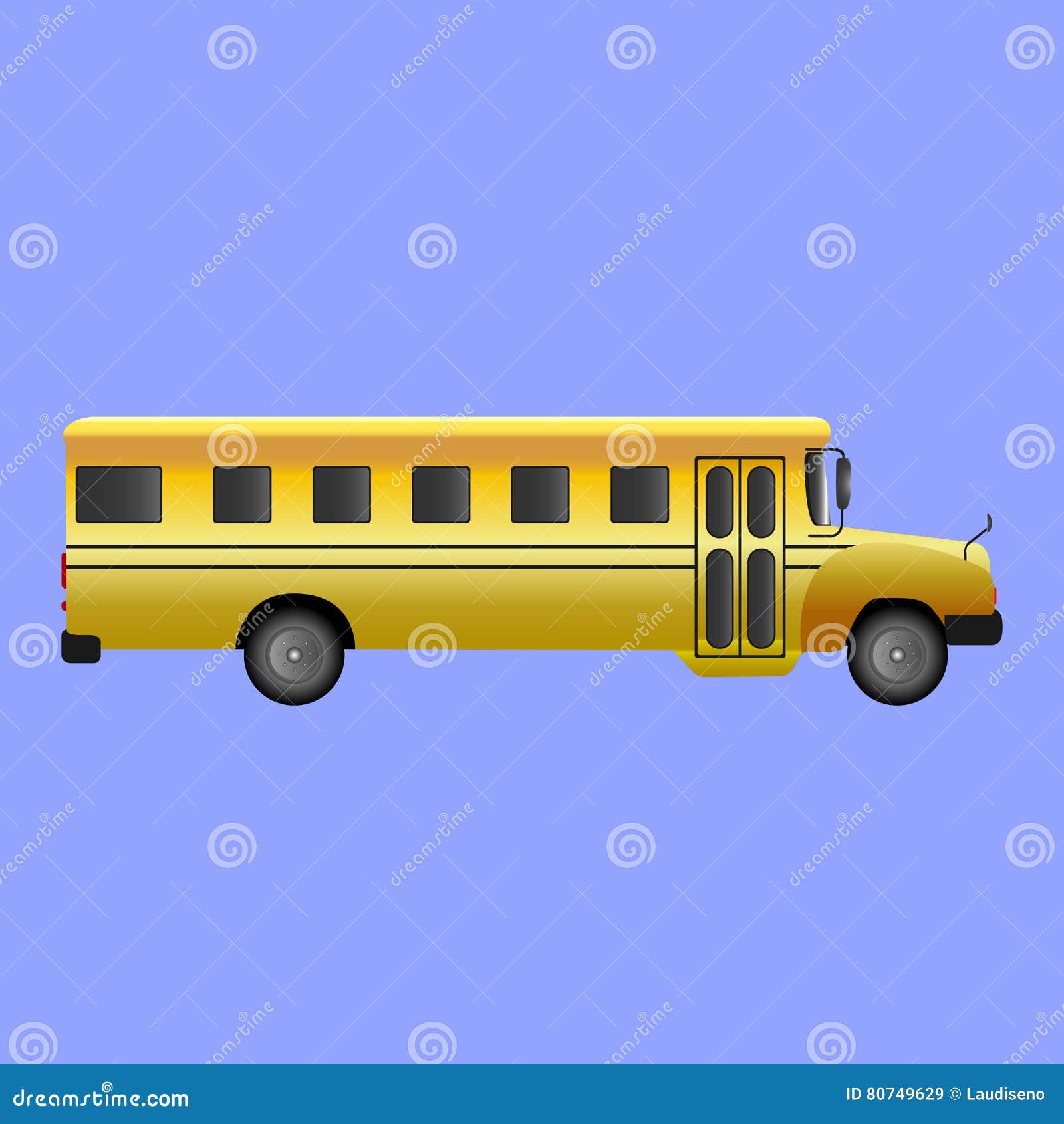 Isolated school bus stock illustration. Illustration of transportation ...