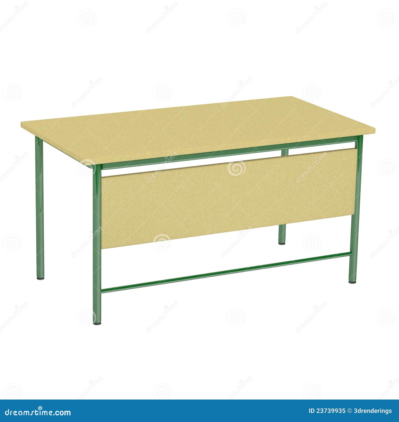 Isolated school table stock illustration. Illustration of university ...