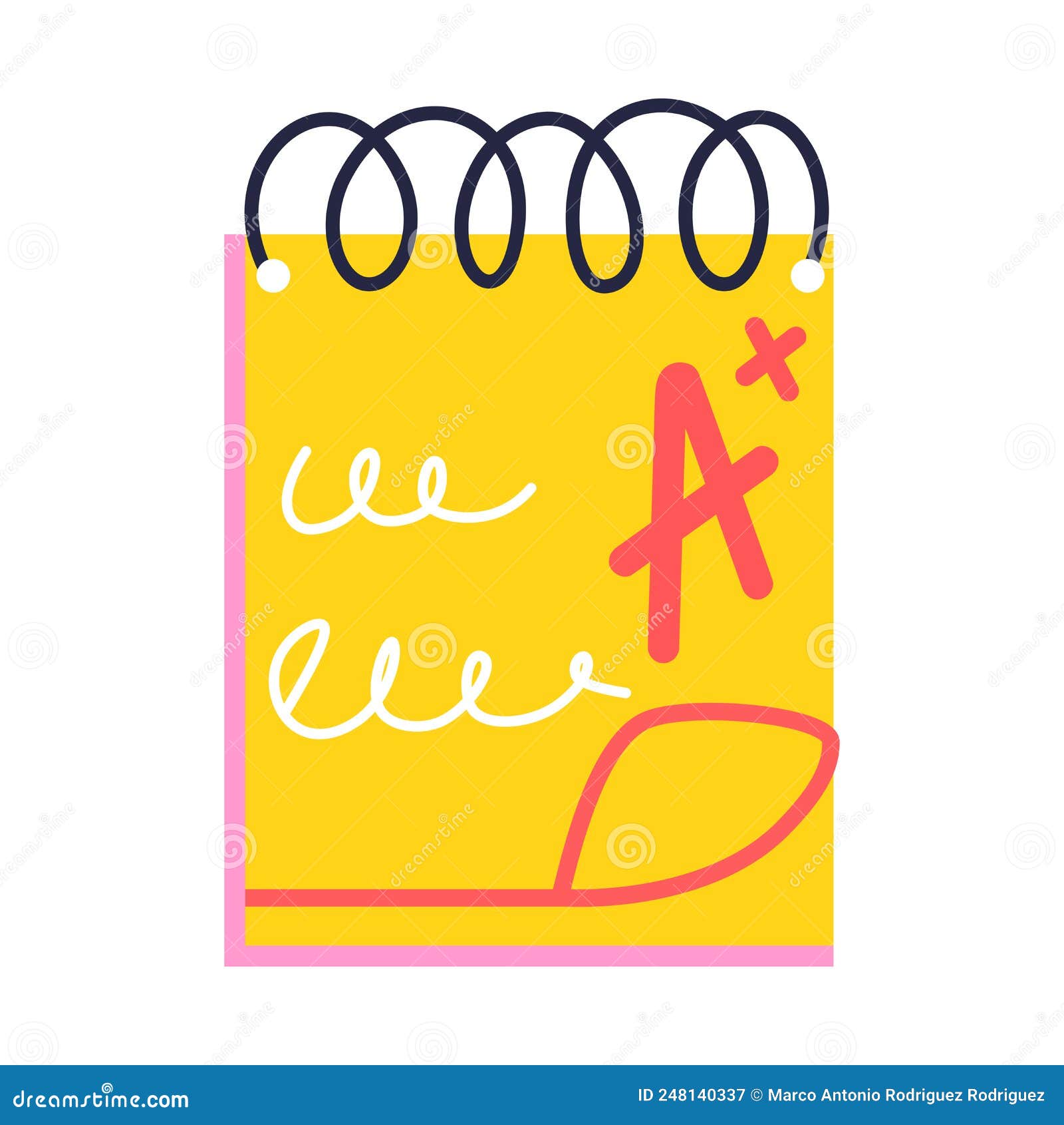 Isolated School Test Icon School Supply Flat Design Vector Stock Vector ...