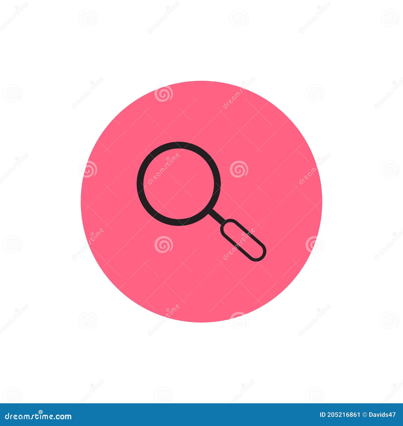 Isolated search red logo stock vector. Illustration of abstract - 205216861