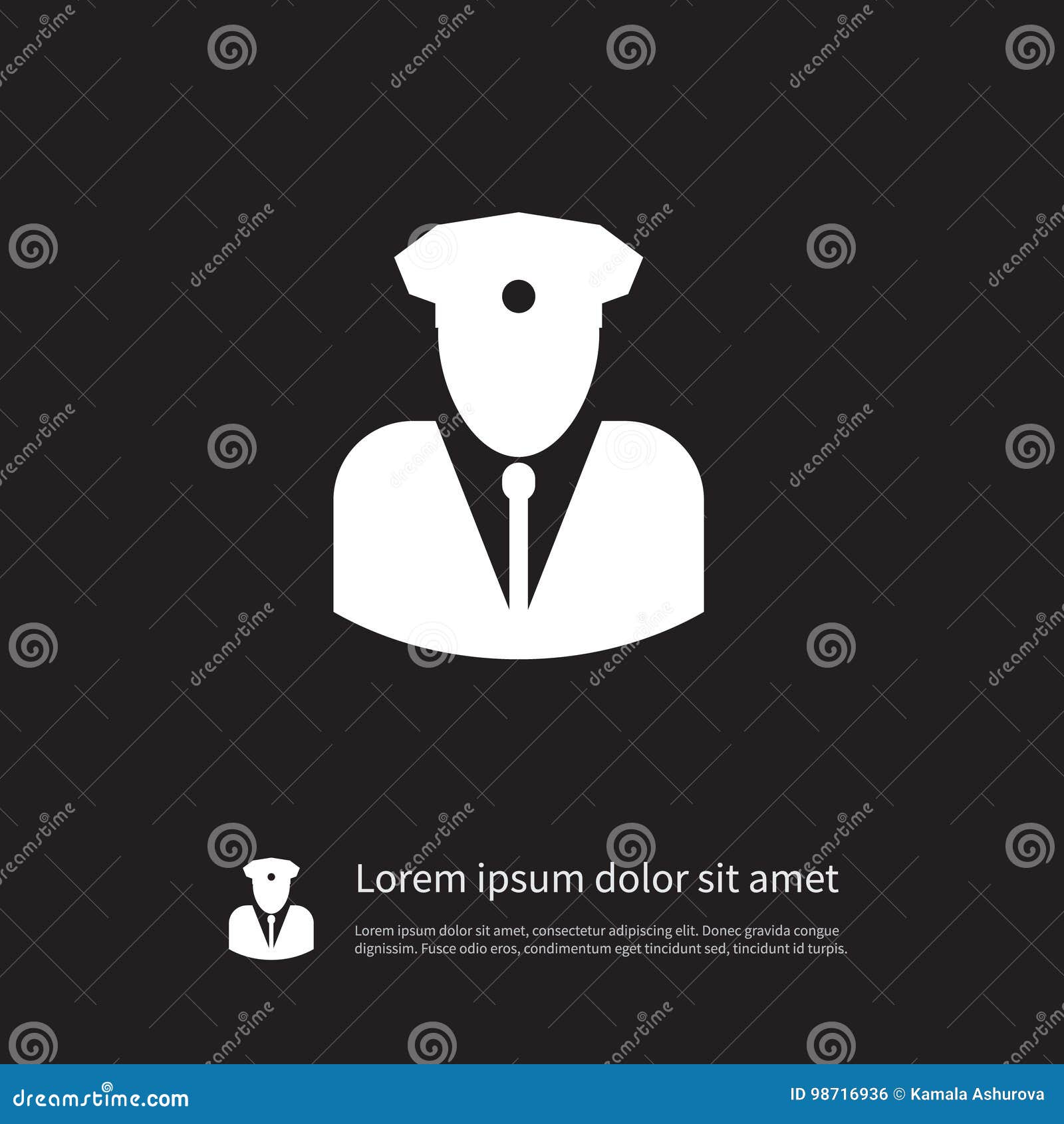 Isolated Security Man Icon. Agent Vector Element Can Be Used for Agent ...
