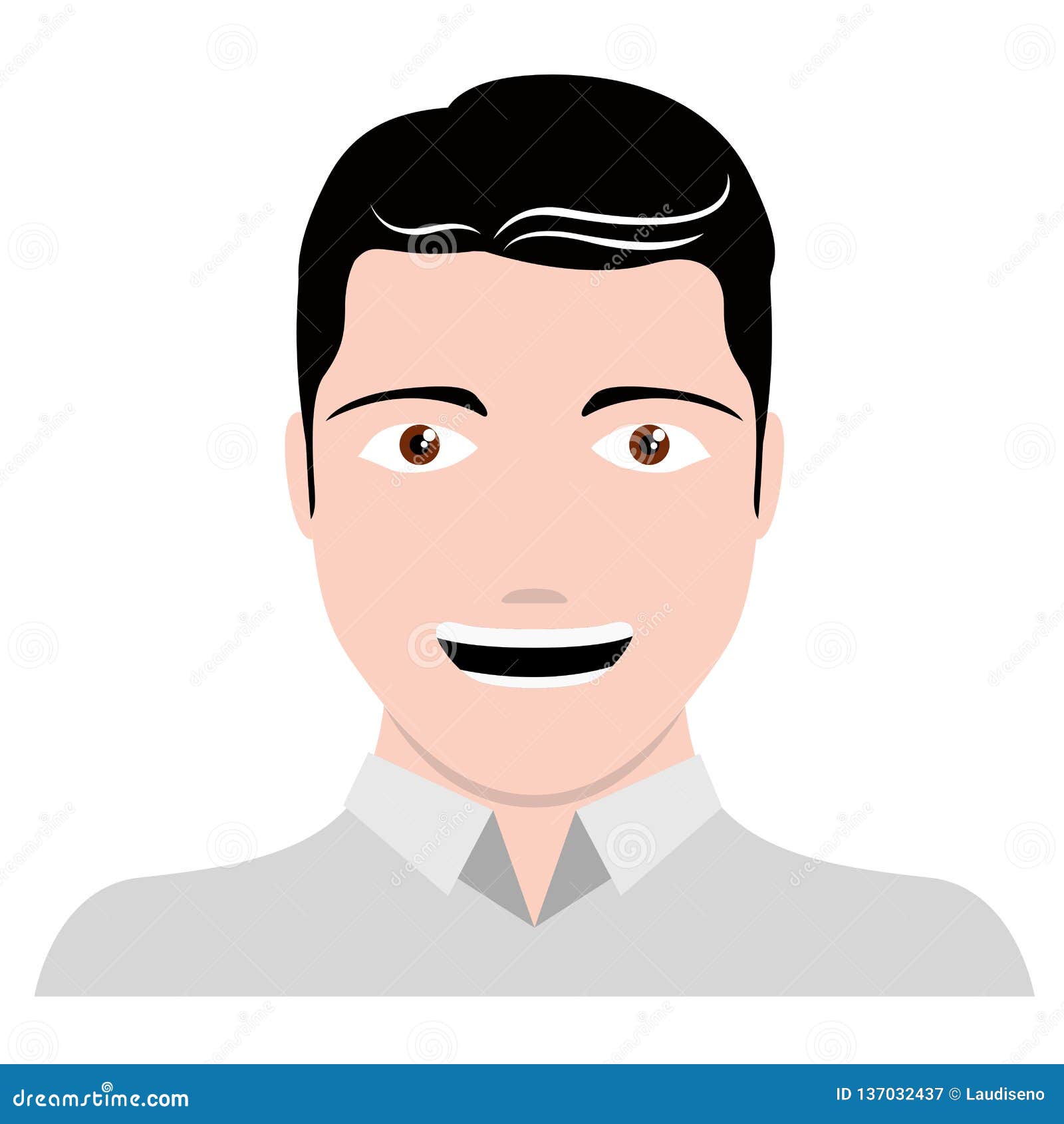 Self avatar of a man stock vector. Illustration of collection - 137032437