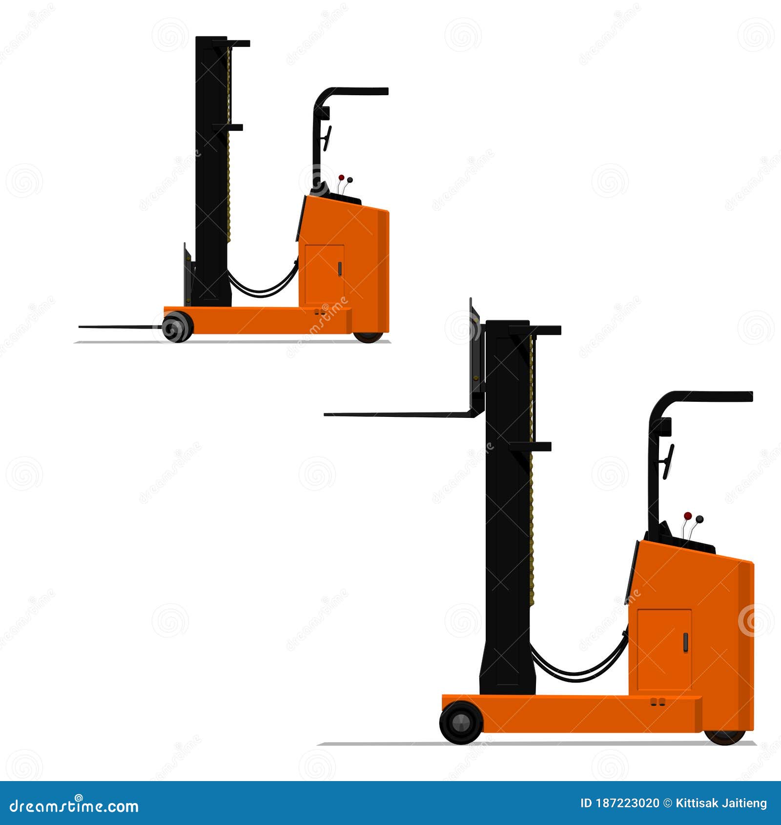Isolated Self-propelled Loader on Transparent Background Stock Vector ...