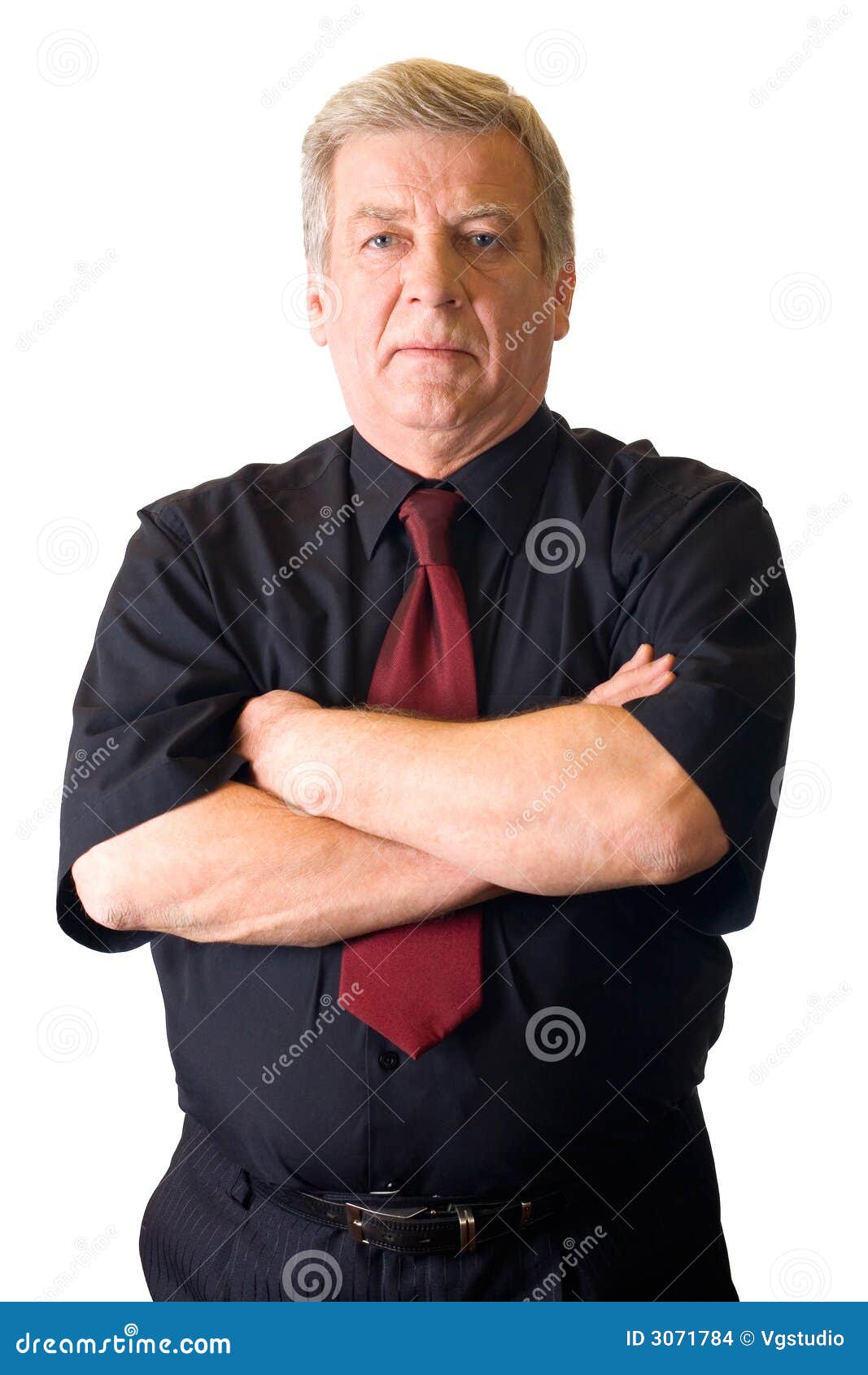 Isolated Senior Business Man Stock Photo - Image of caucasian, manager ...
