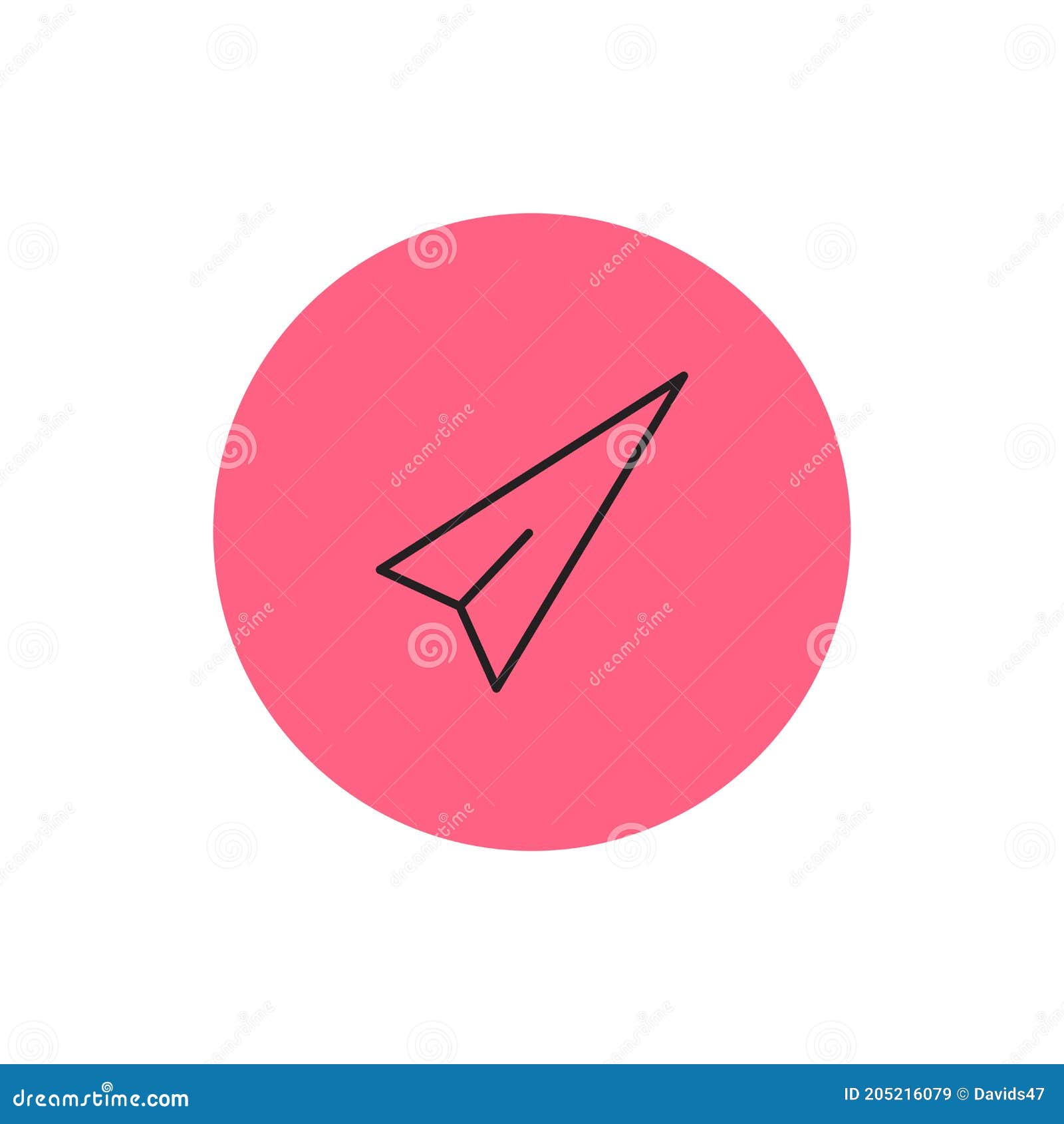 Isolated sent red logo stock vector. Illustration of digital - 205216079