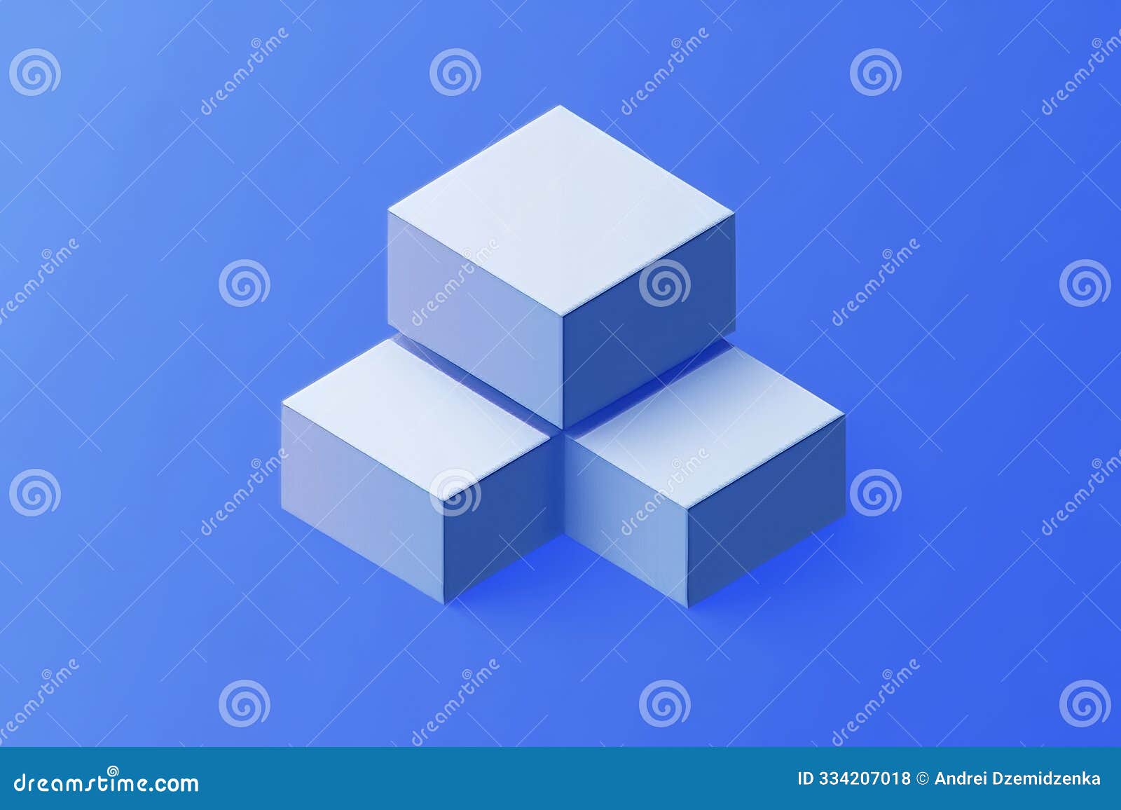 .3D Isometric Render Of Modern House With Pool Stock Photo ...