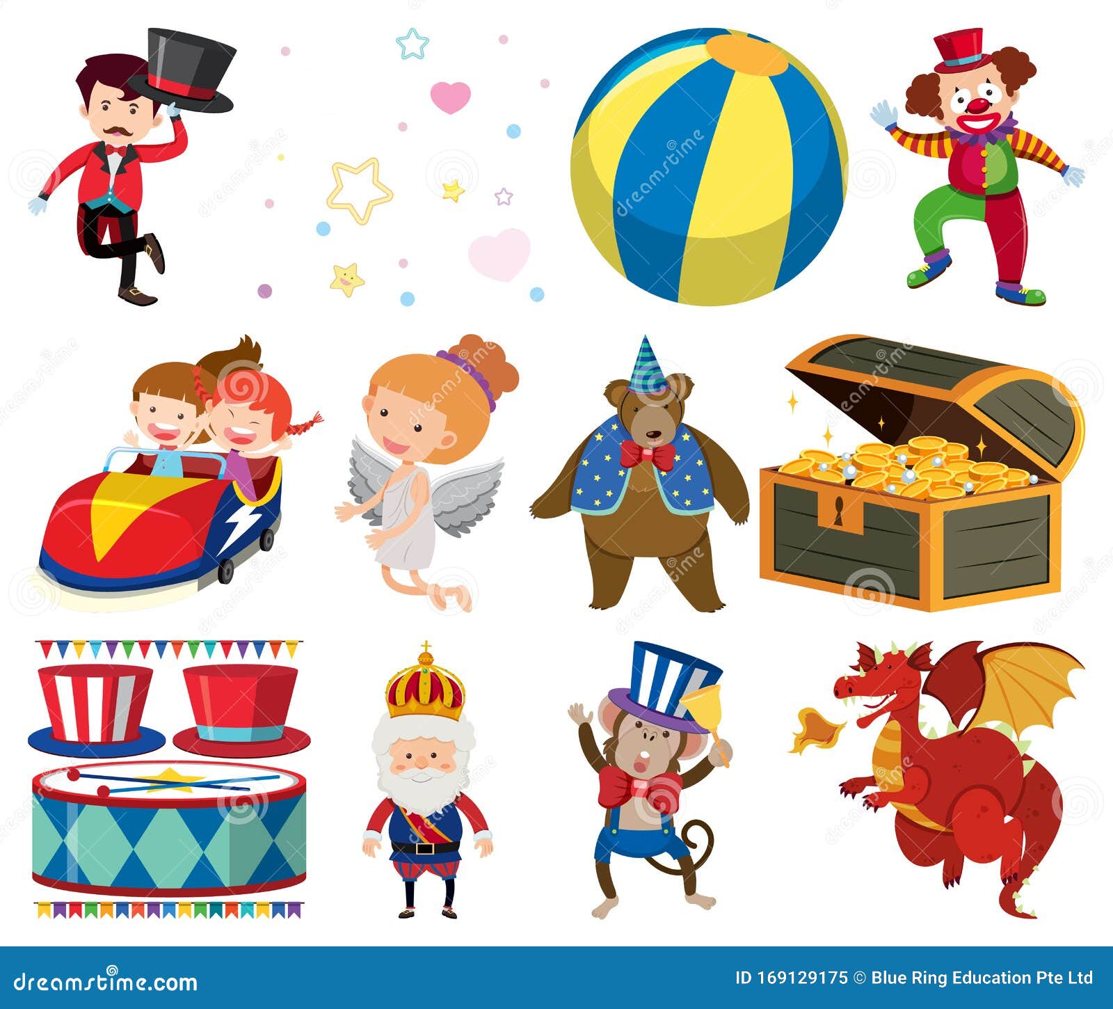 Isolated Set of Different Characters Stock Vector - Illustration of ...