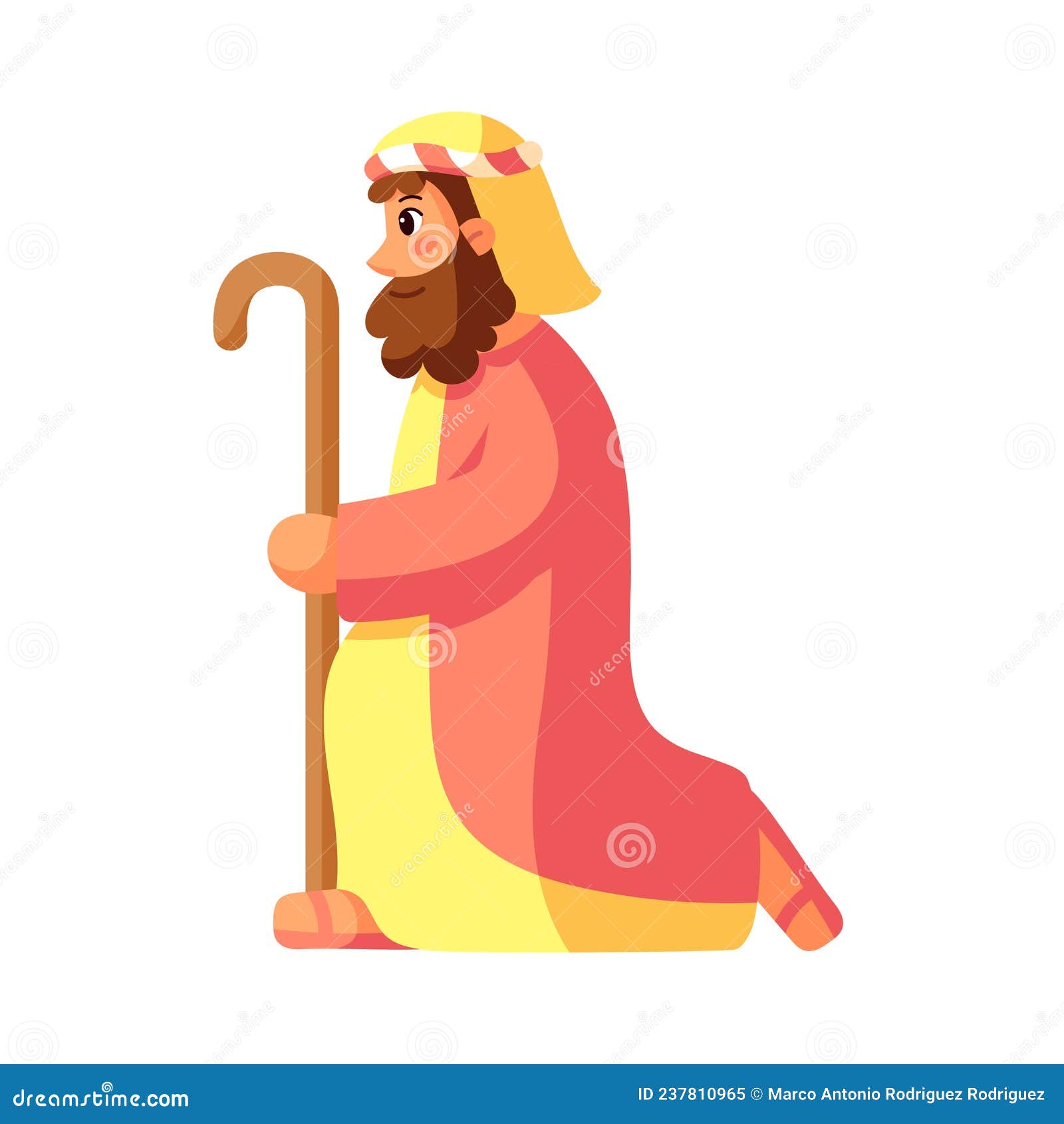 Isolated Shepherd Belen Vector Illustration Stock Vector - Illustration ...