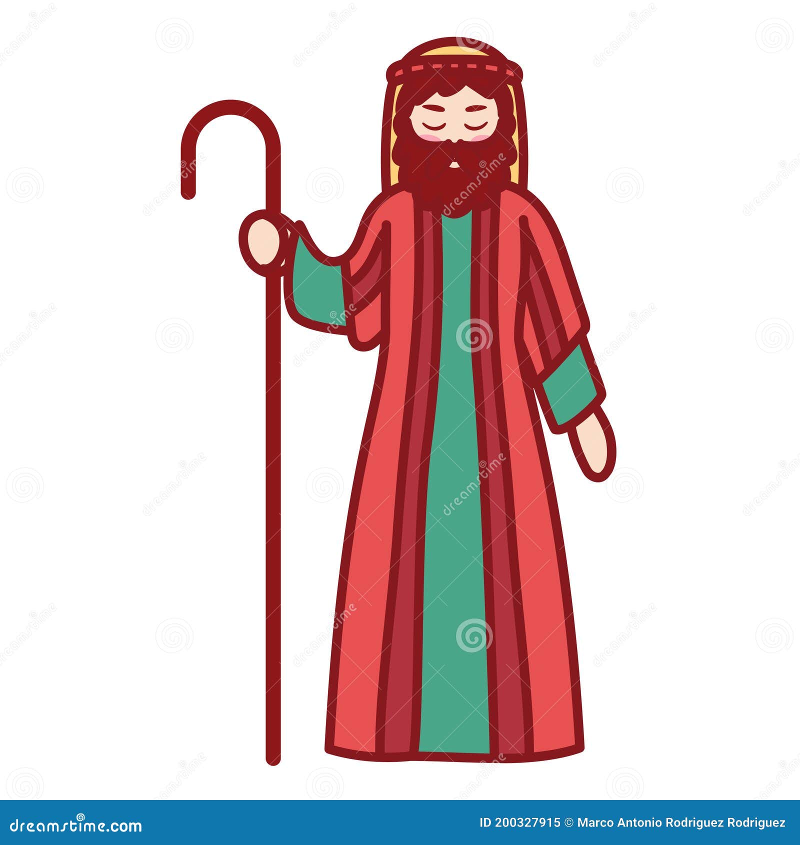 Shepherd Icon Vector From Agriculture Concept. Thin Line Illustration ...