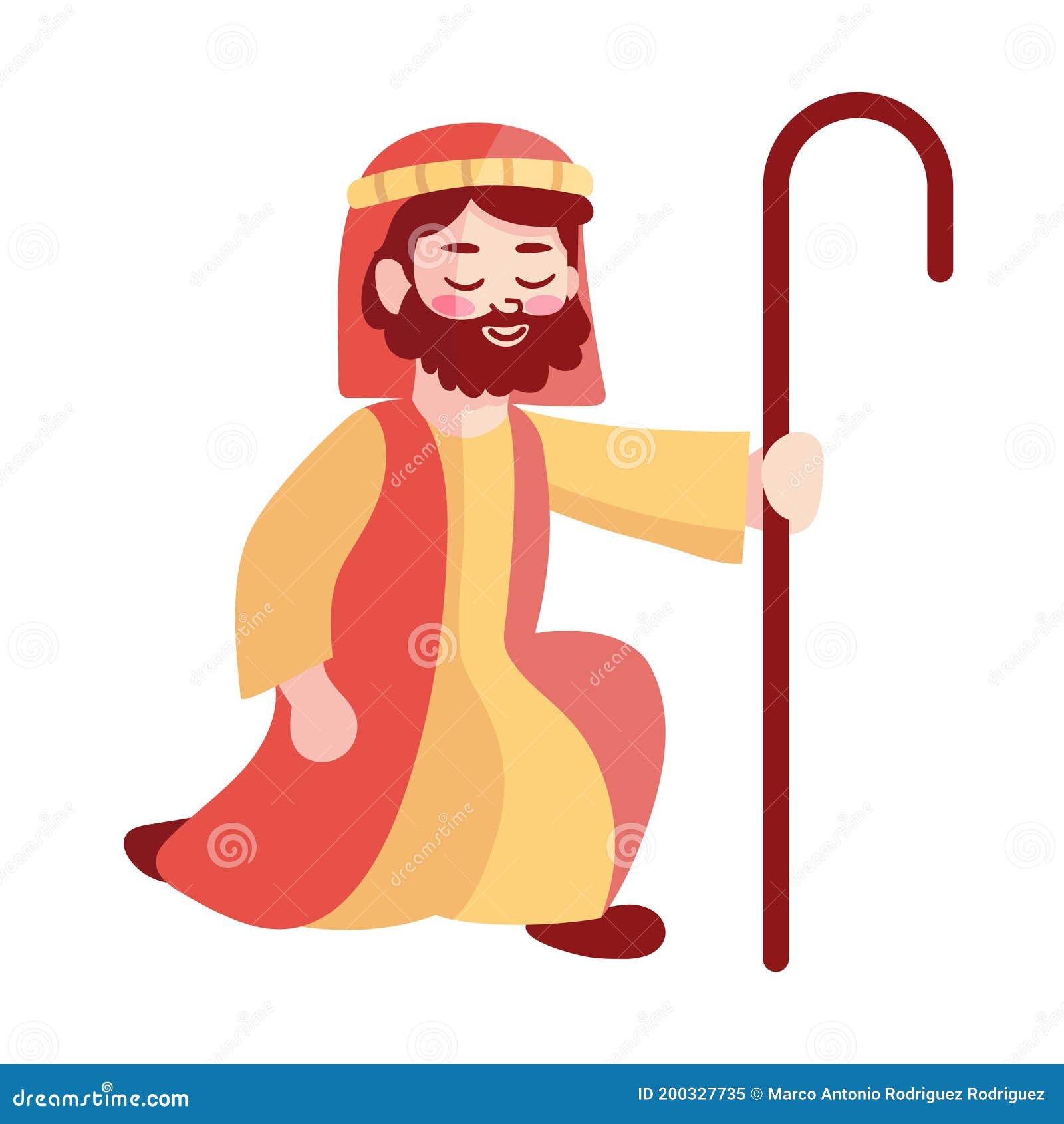 Shepherd Icon Vector From Agriculture Concept. Thin Line Illustration ...