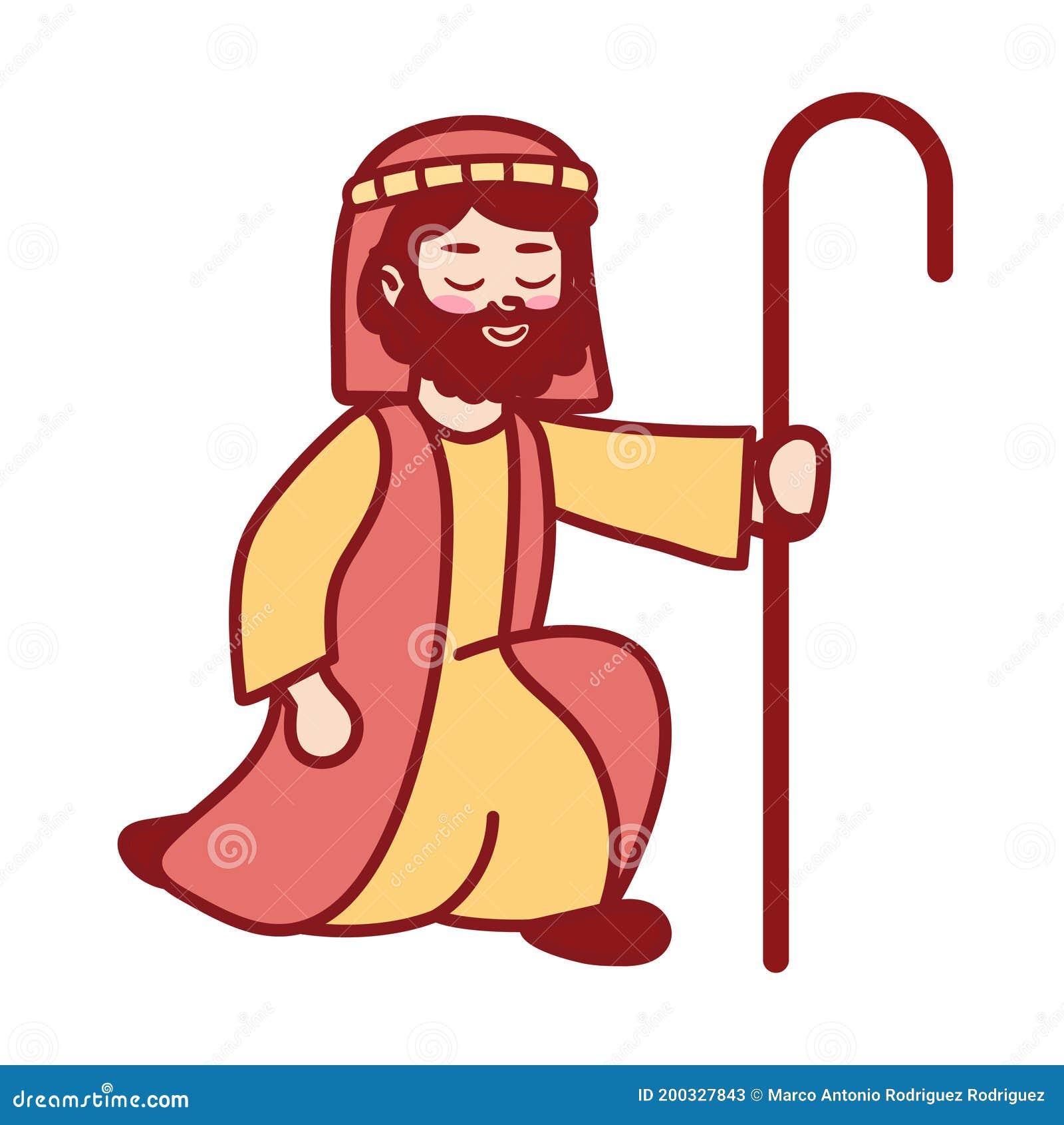 Shepherd Icon Vector From Agriculture Concept. Thin Line Illustration ...