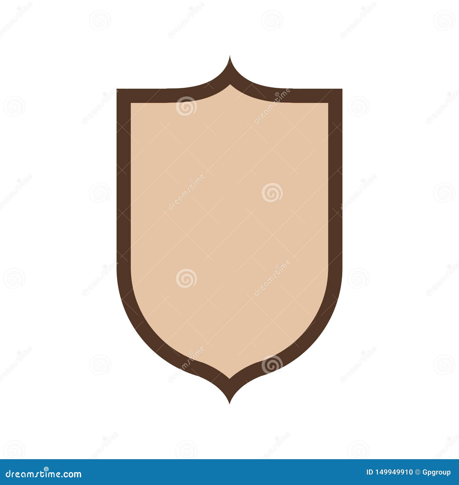 Isolated Shield Label Design Stock Vector - Illustration of royal ...