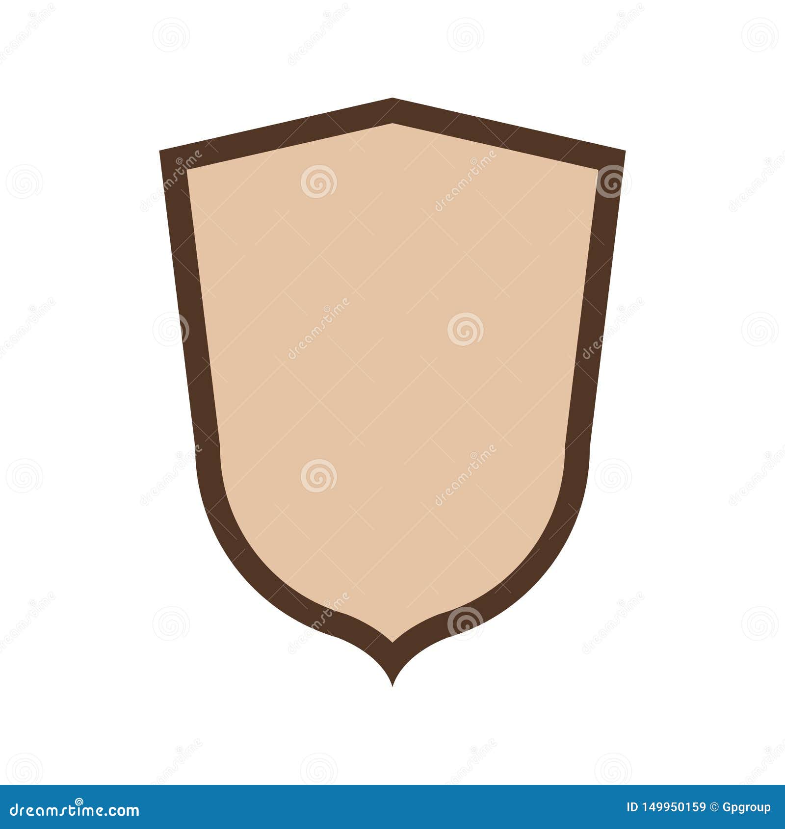 Isolated Shield Label Design Stock Vector - Illustration of protection ...