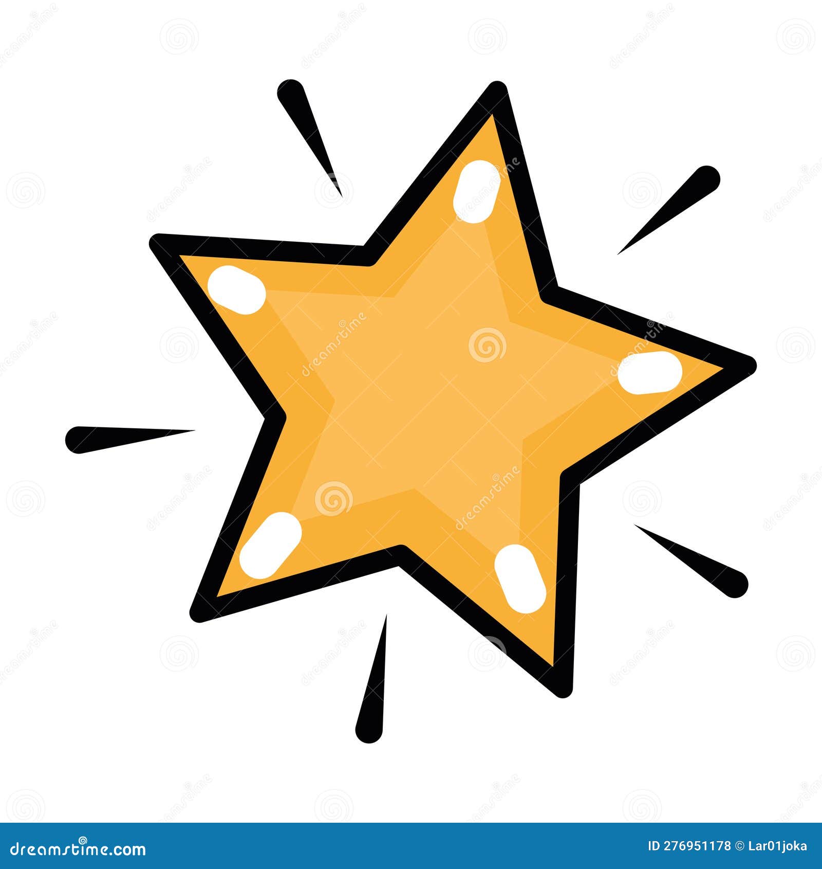Isolated Shiny Star Icon Flat Design Vector Stock Vector - Illustration ...