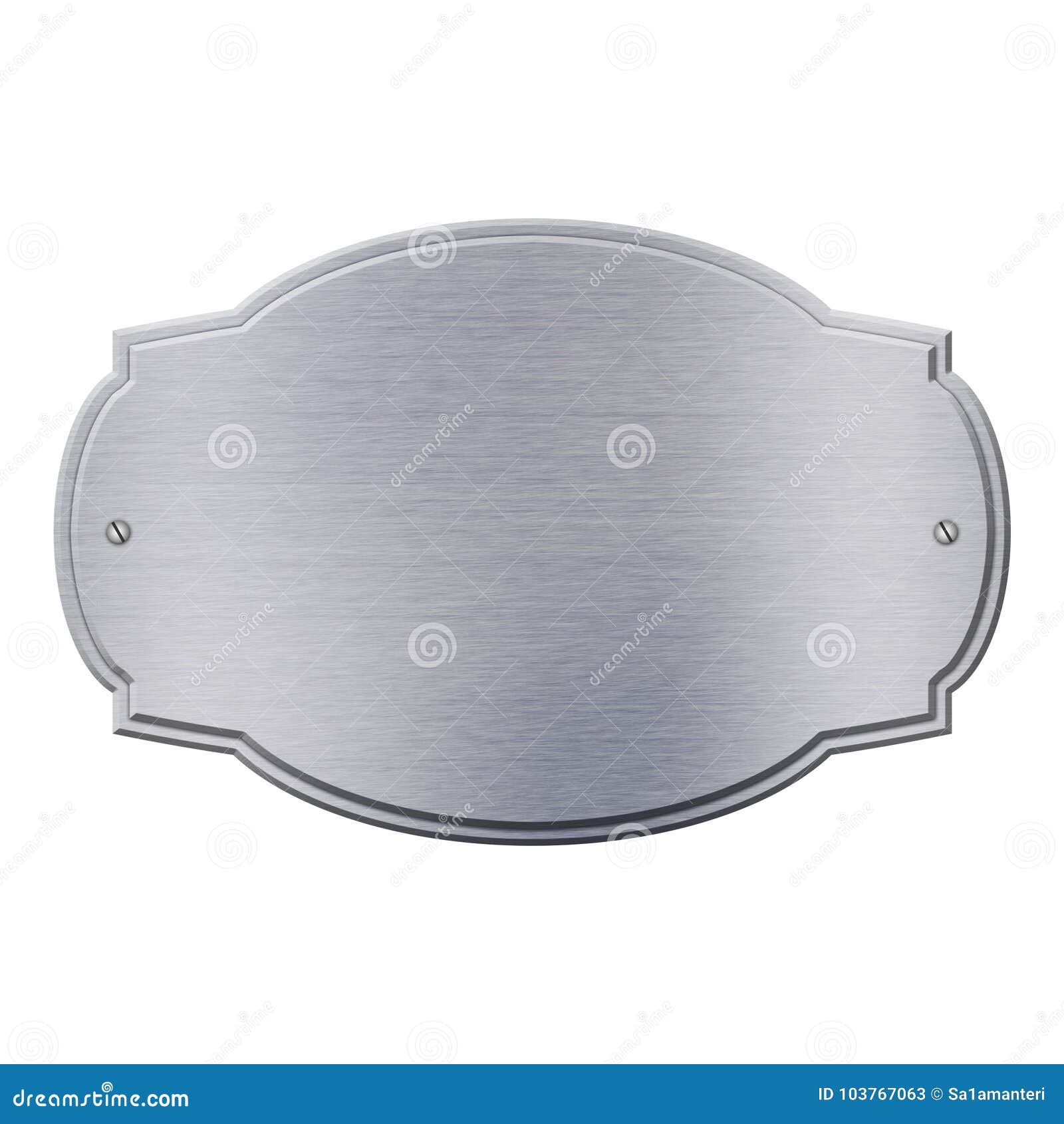 Isolated Shiny Steel Metal Plate Stock Illustration - Illustration of ...