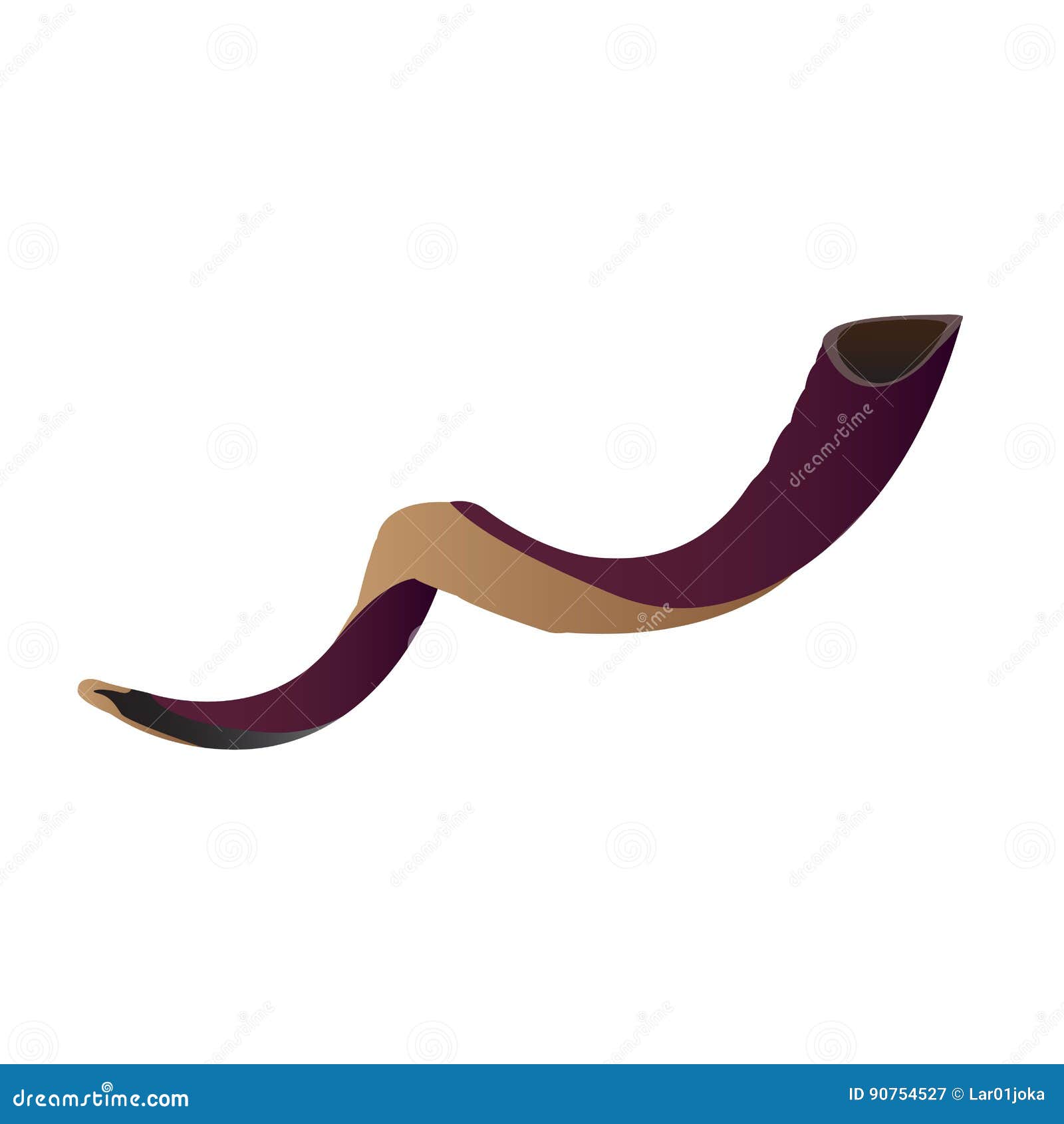 Isolated Shofar Illustration Stock Vector - Illustration of object ...