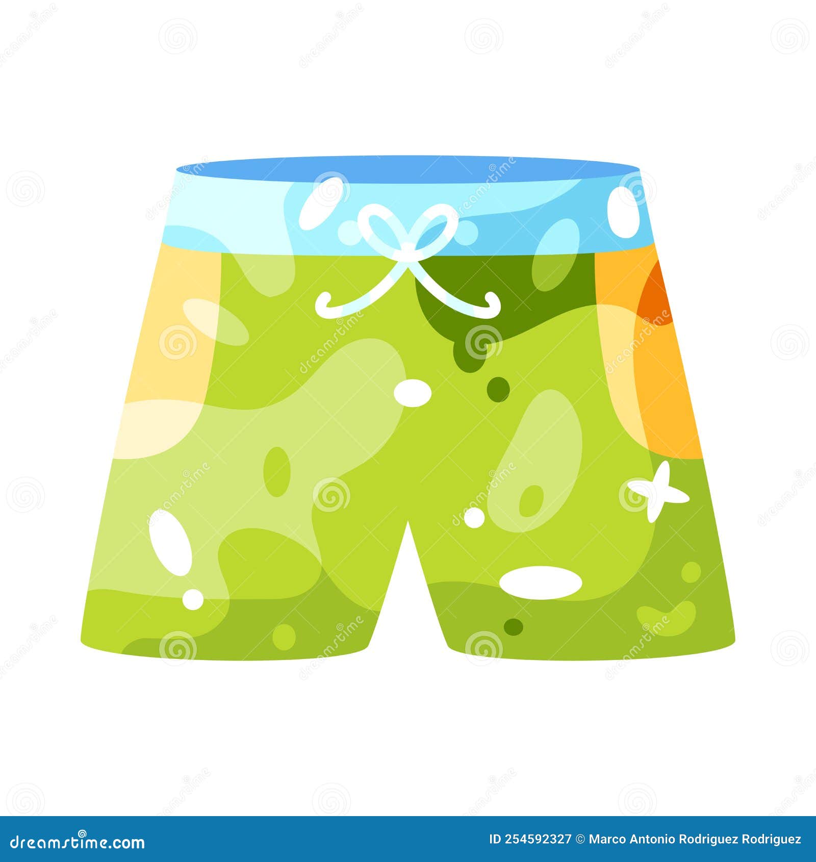 Isolated Shorts Bright Beach Vector Illustration Stock Vector ...