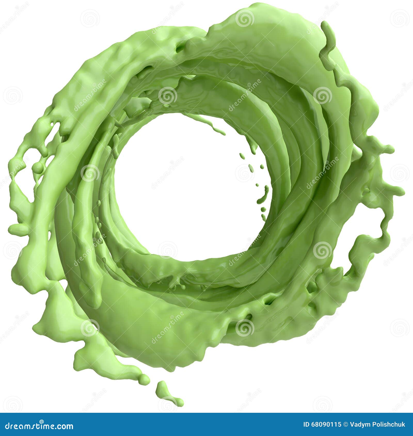 Isolated Shot of Color Paint Splash on White Background. Stock ...