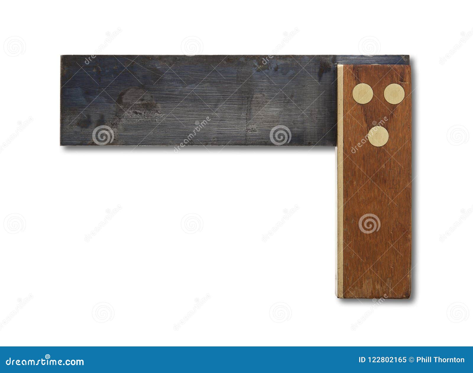 An Isolated Shot of a Precision Carpentry Set Square Stock Image ...
