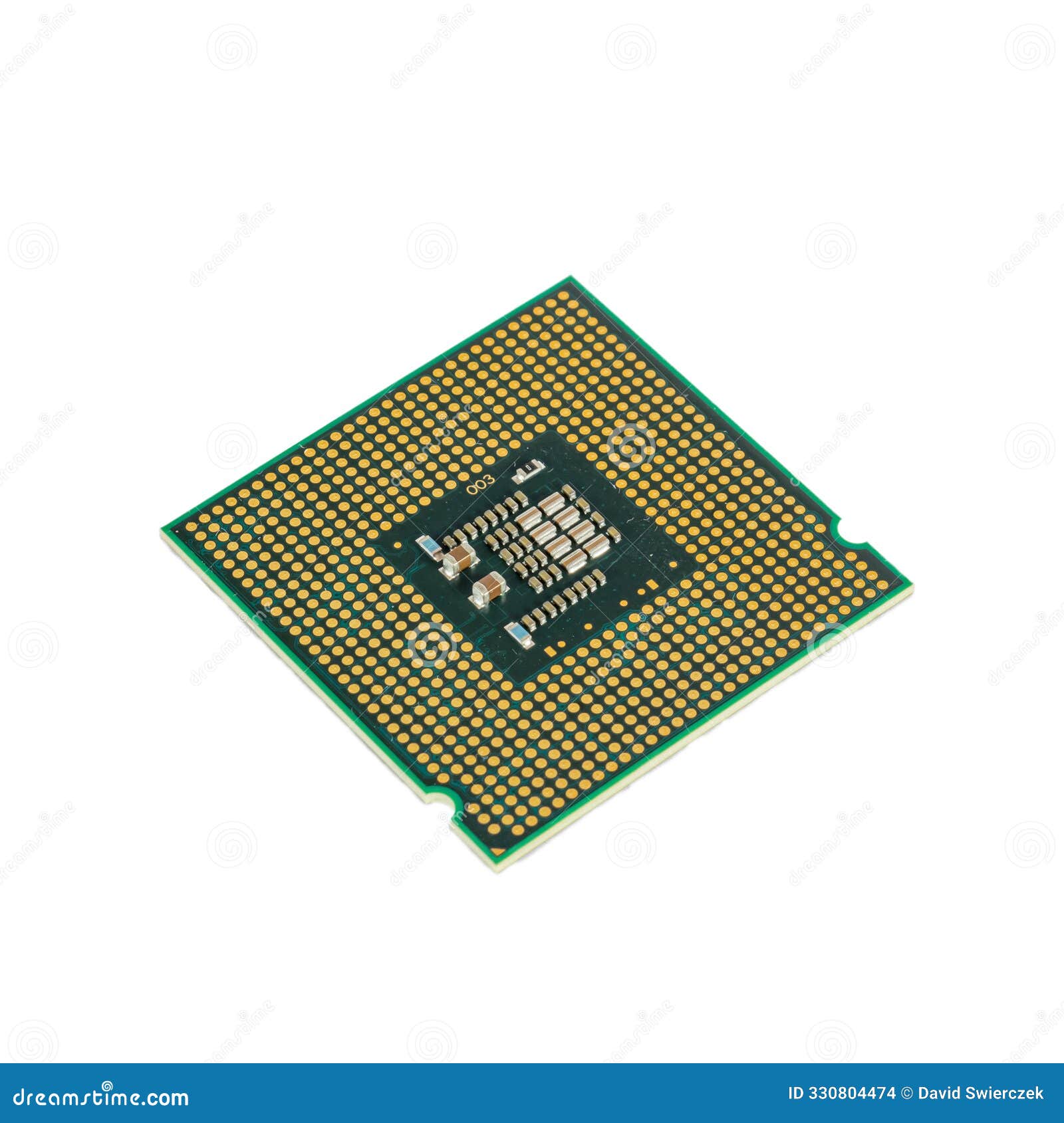 Processor Underside Bypass Capacitors And Connector Royalty-Free Stock ...