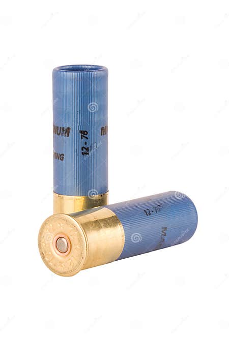 Isolated shotgun shells stock image. Image of hunting - 4769571