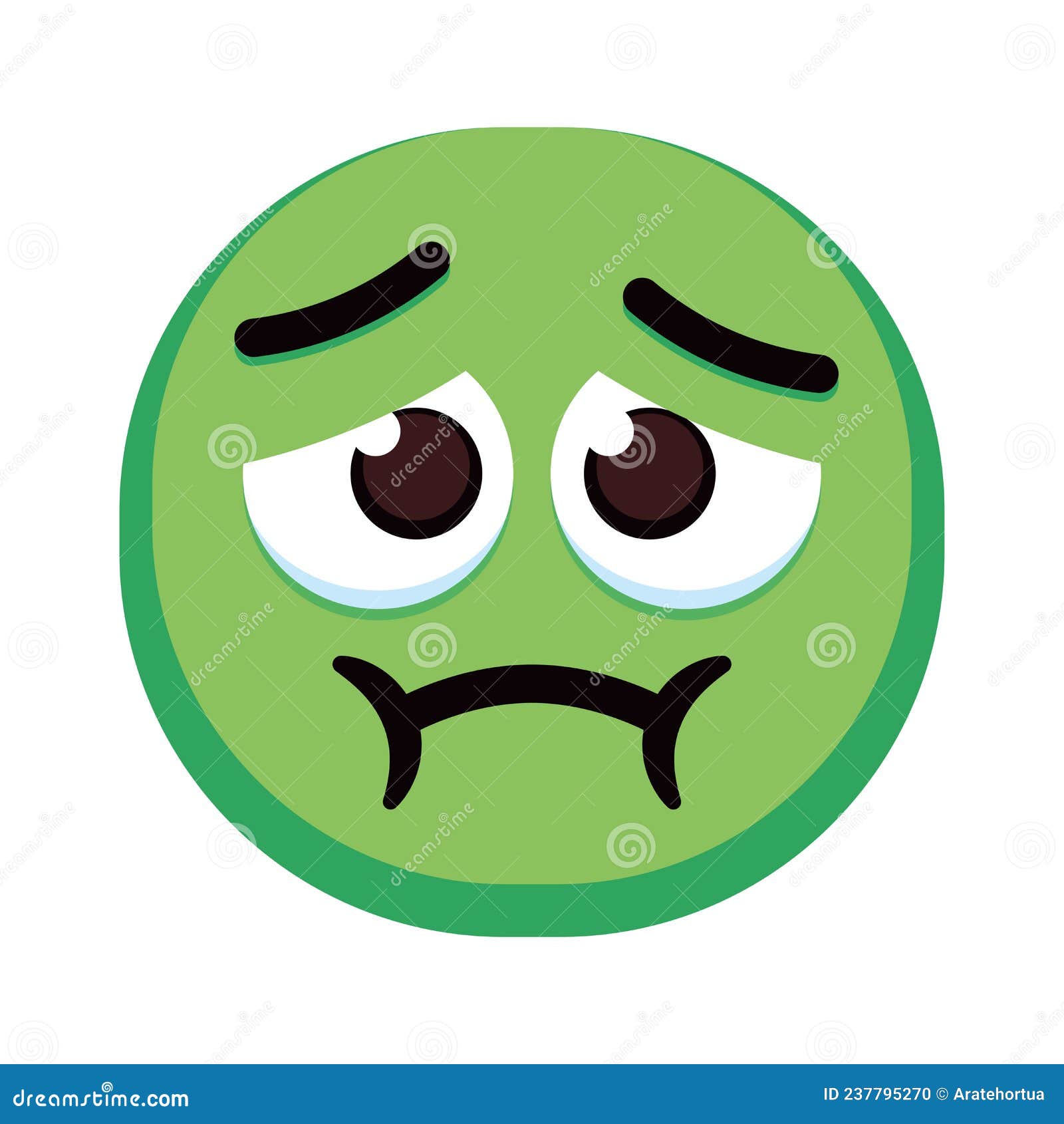 Sick Colored Emoji Sticker Icon. Element Of Emoji For Mobile Concept ...