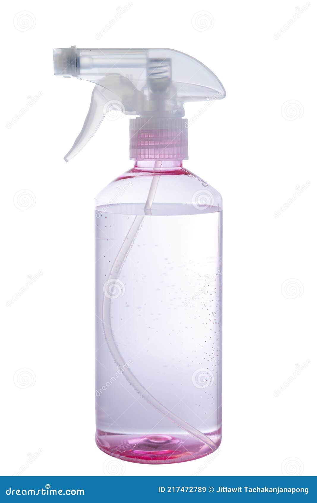 Isolated Side View of the Clear Spray Bottle Stock Image - Image of ...