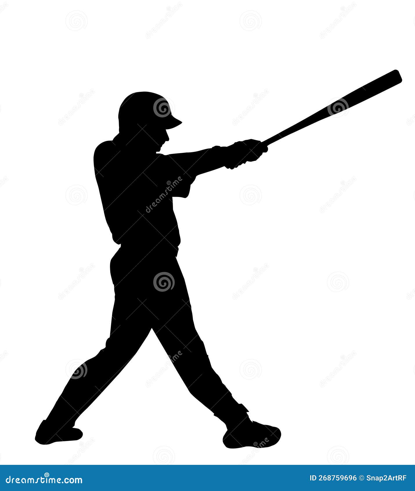 Silhouette of Baseball Batsman Intimidating Pitcher, Originating Image ...