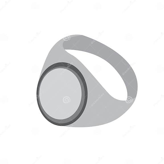Isolated silver ring stock vector. Illustration of shine - 99322899