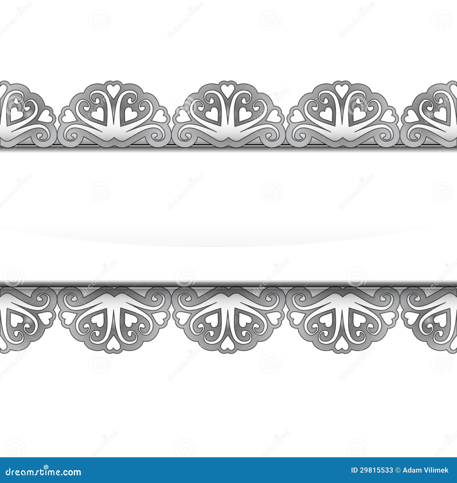 Isolated Silver Steel Lace Decorated Frame Stock Illustration ...