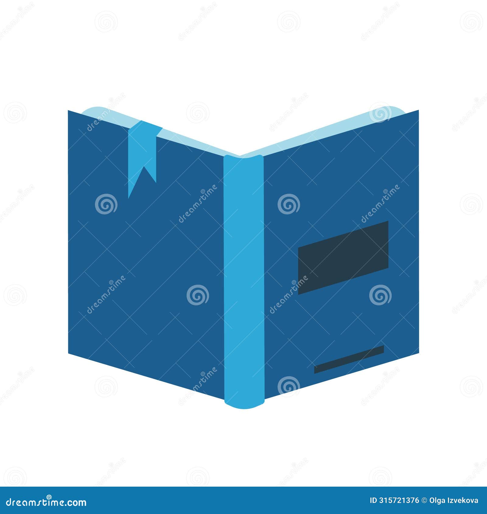 Isolated Simple Book Illustration Stock Vector - Illustration of ...