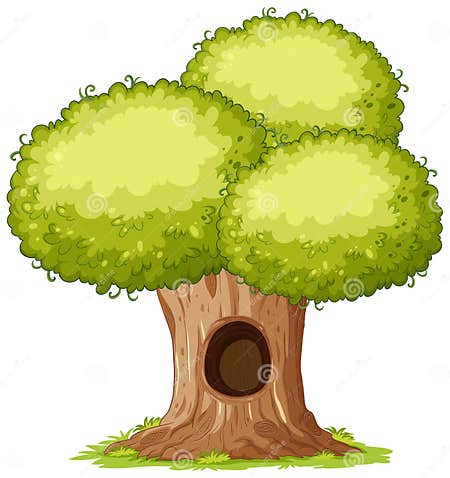 Isolated Simple Tree Cartoon Stock Vector - Illustration of environment ...