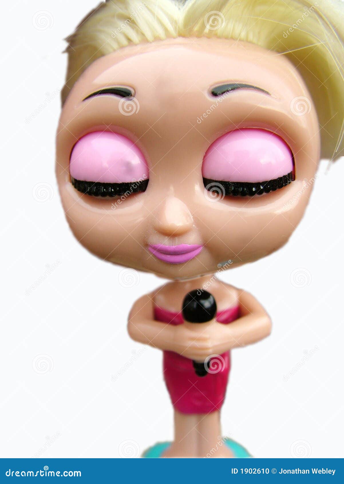 Isolated singing doll stock photo. Image of musician, dress - 1902610