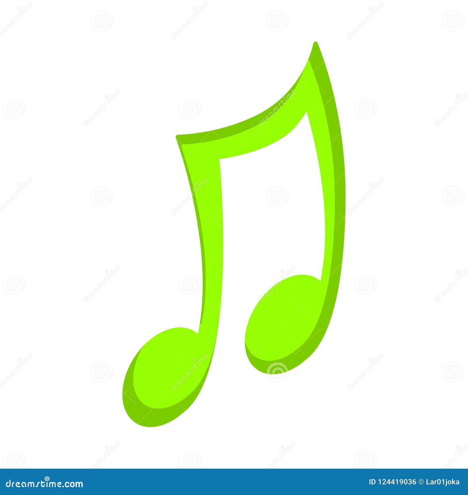 Isolated Sixteenth Beamed Musical Note Stock Vector - Illustration of ...