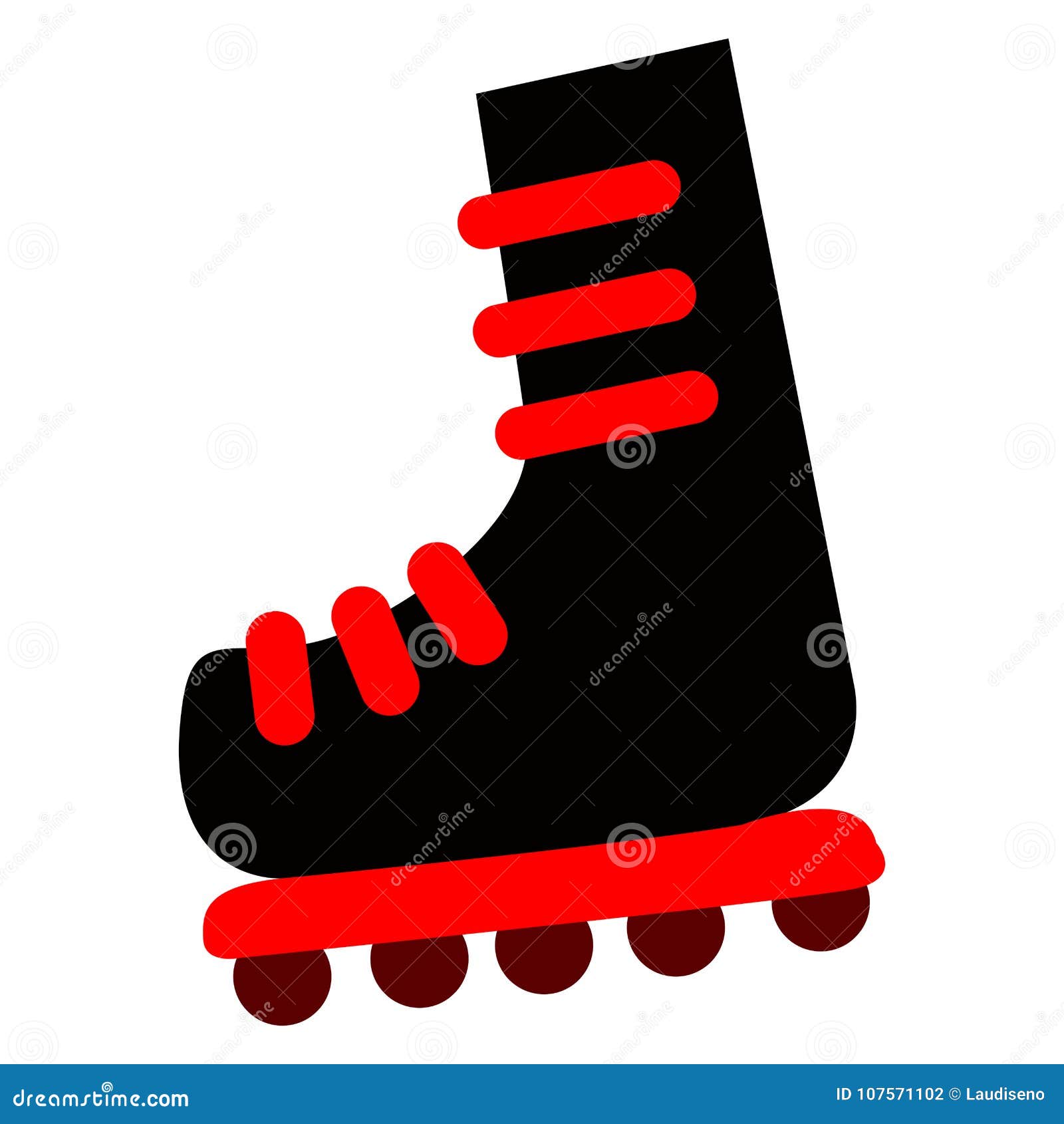 Isolated skates icon stock vector. Illustration of style - 107571102