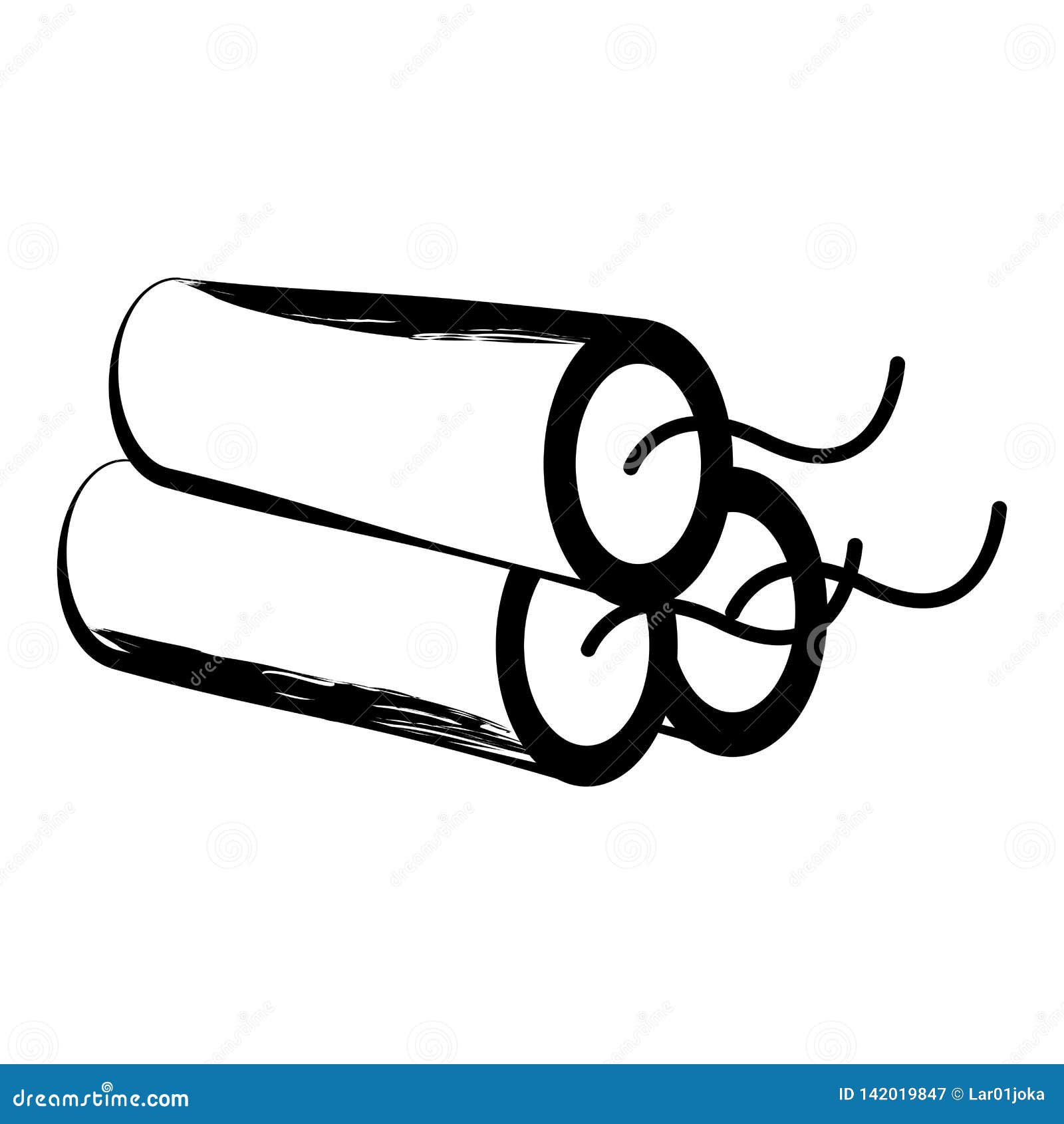Isolated Sketch of a Dynamite Stock Vector - Illustration of combat ...