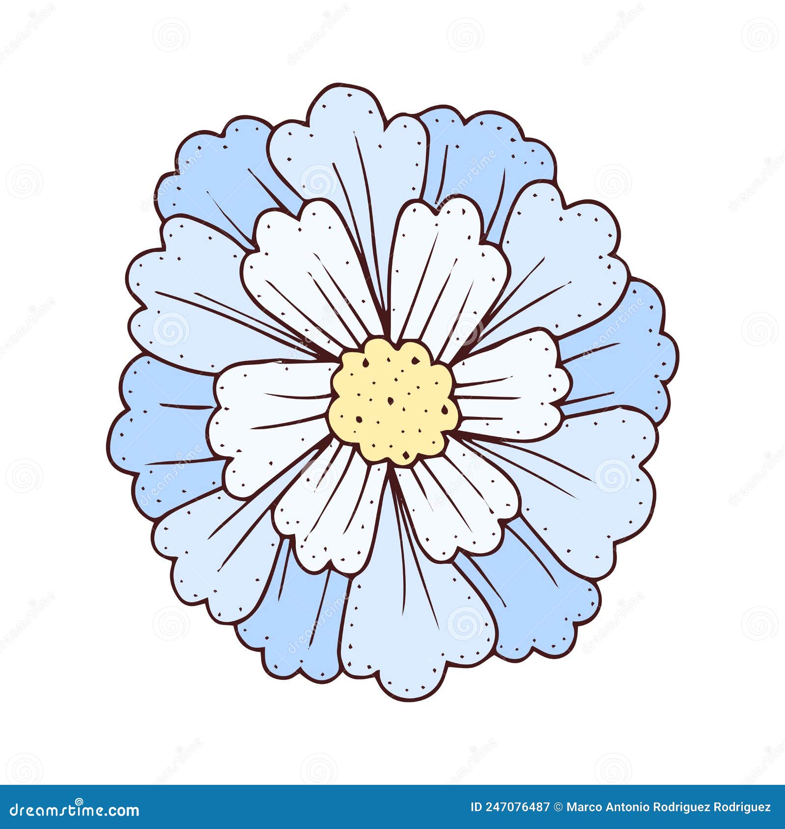 Isolated Sketch of a Flower Spring Time Vector Stock Vector ...