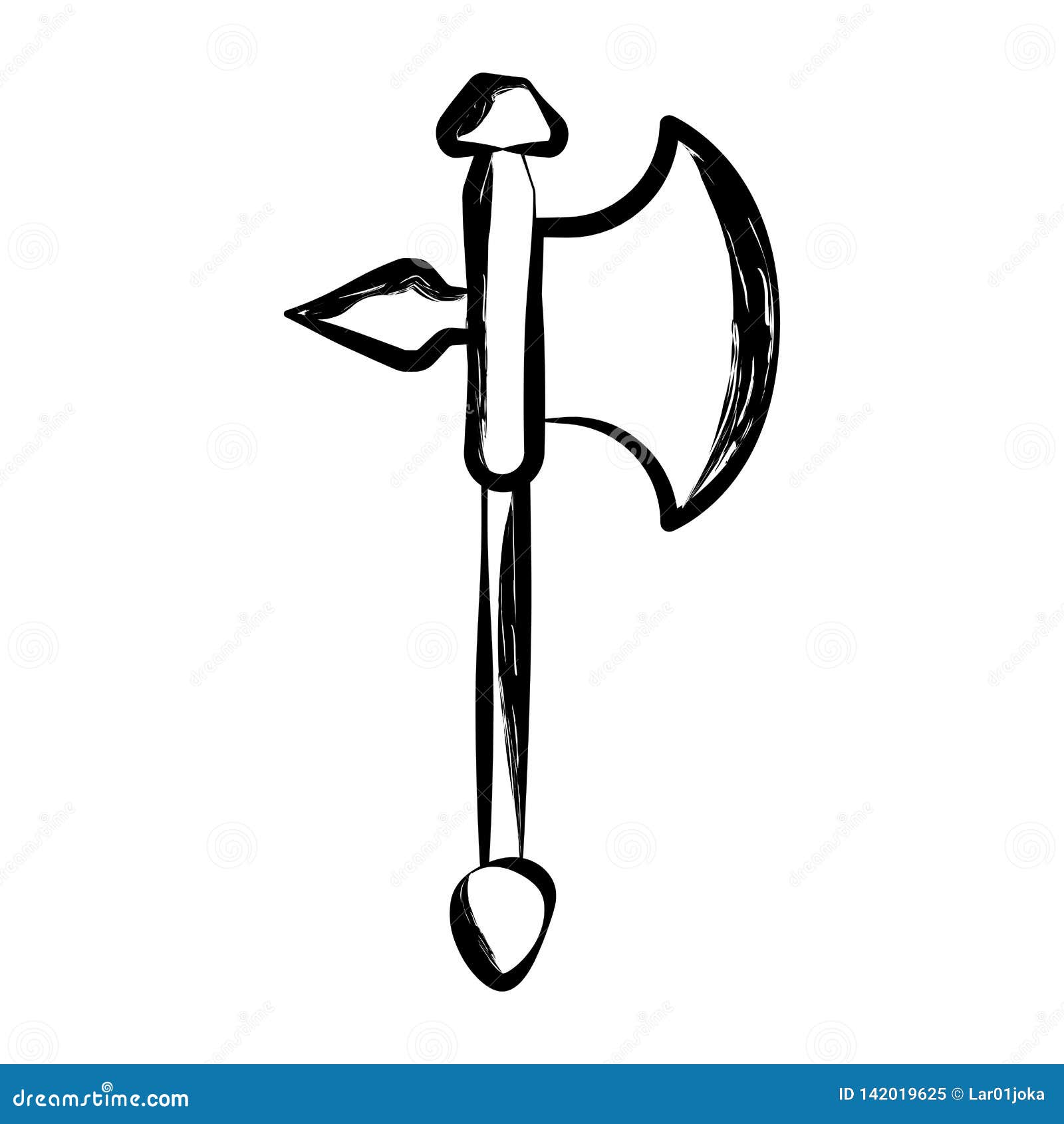 Halberd Vector Medieval Isolated Illustration Weapon Ancient Background ...