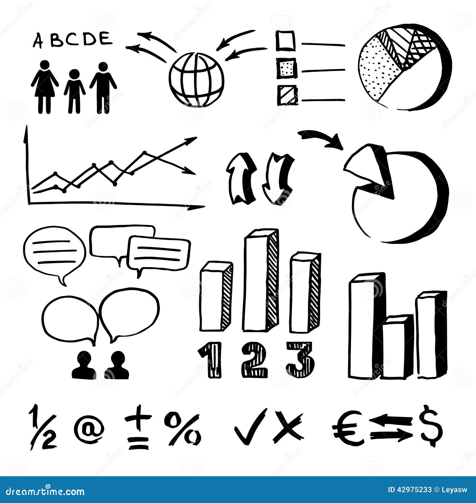 Isolated Sketch Infographic Stock Vector - Illustration of information ...