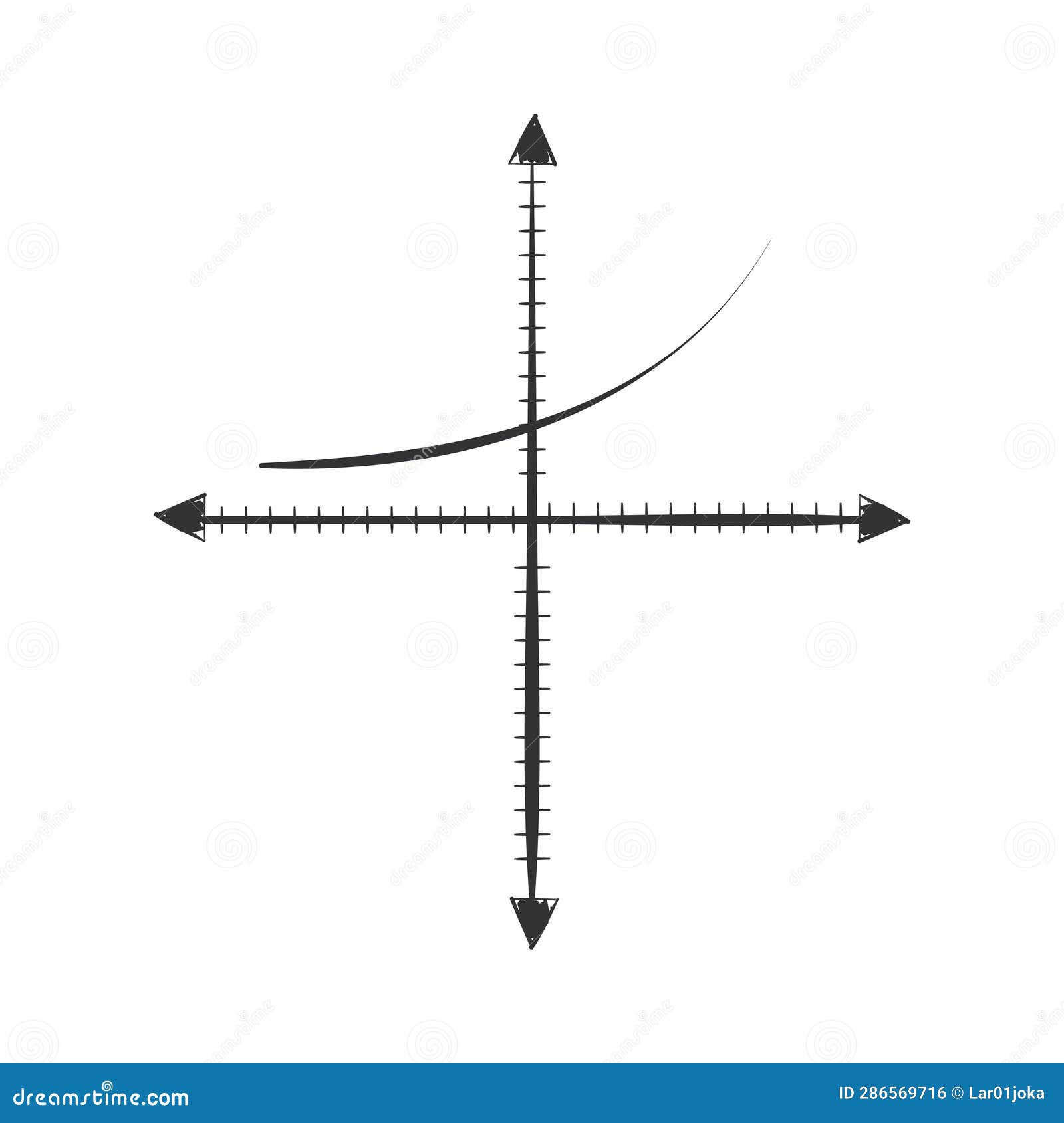 Isolated Sketch of a Math Graph Vector Stock Vector - Illustration of ...