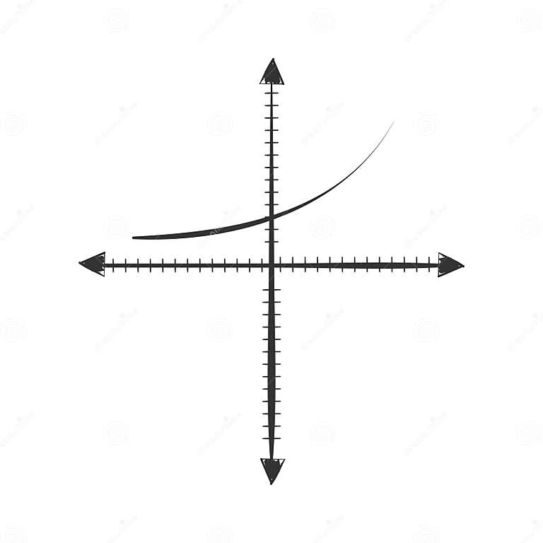 Isolated Sketch of a Math Graph Vector Stock Illustration ...