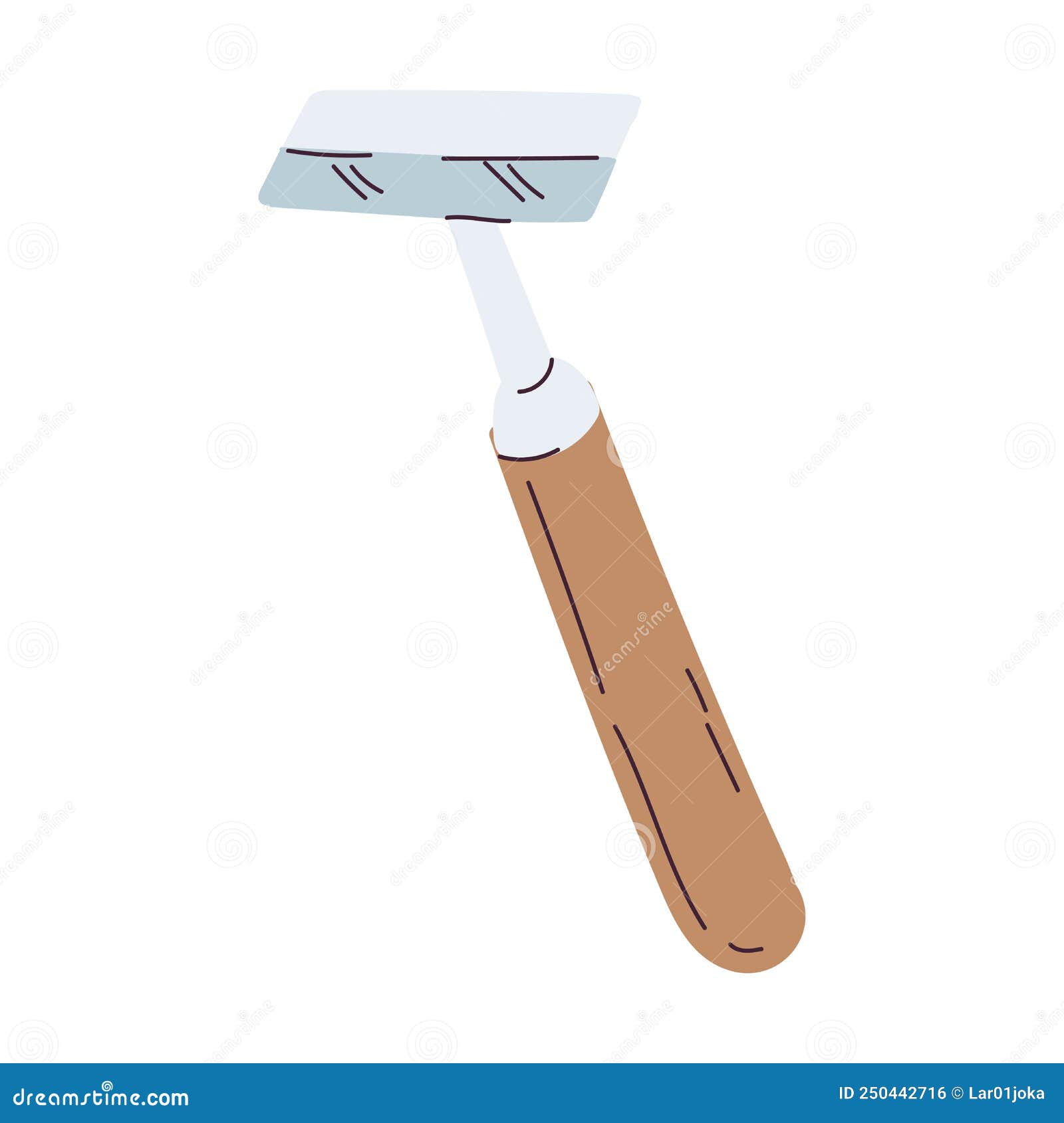 Isolated Sketch of a Razor Vector Stock Vector - Illustration of ...