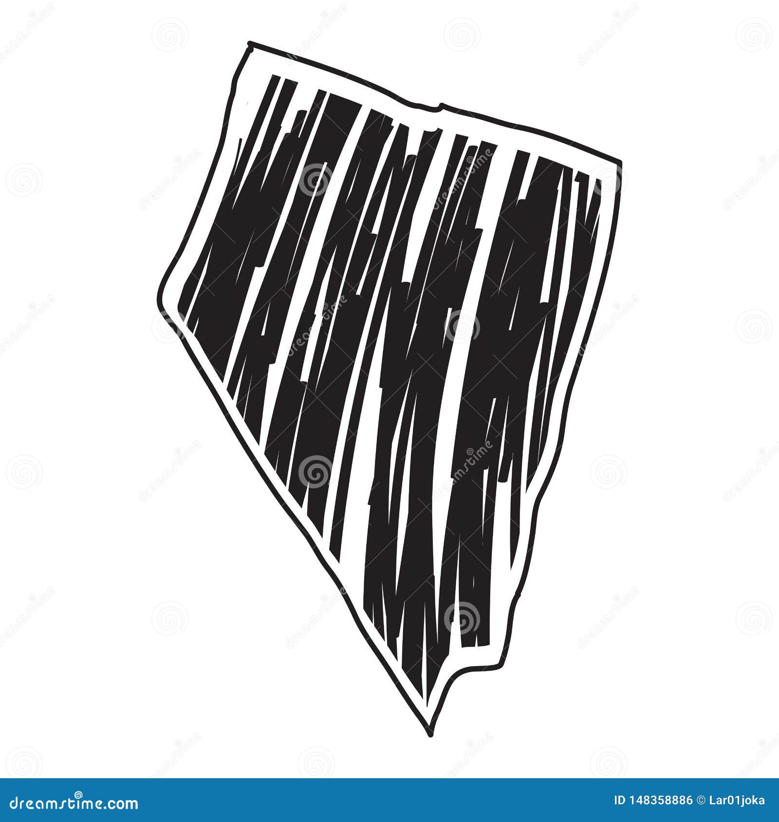 State Nevada Map On Transparent Background. Blank Map Of Nevada With ...