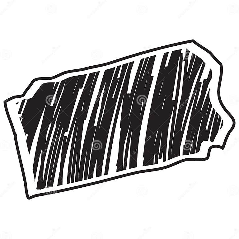 Isolated Sketch of the State of Pennsylvania Stock Vector ...