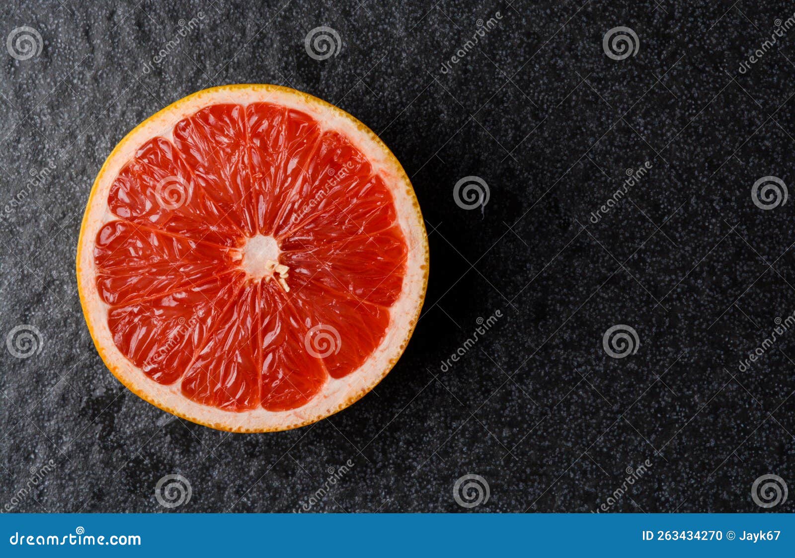 Isolated Sliced Grape Fruit Stock Photo - Image of citrus, white: 263434270