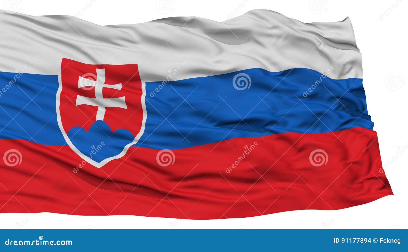 Isolated Slovakia Flag stock photo. Image of ripple, sign - 91177894