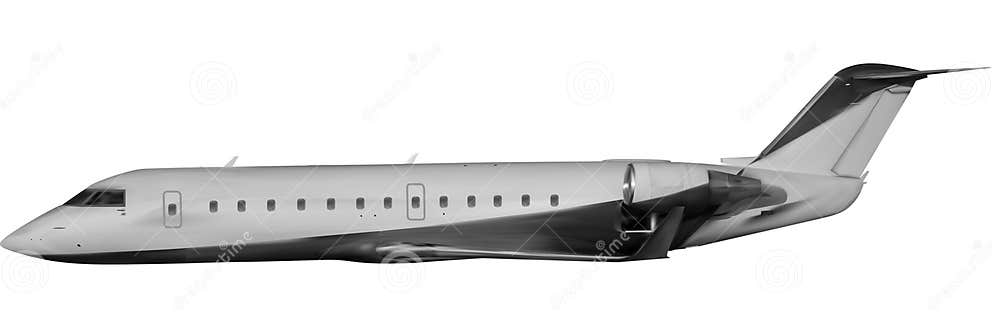 Isolated Small Grey Plane Illustration Stock Vector - Illustration of ...