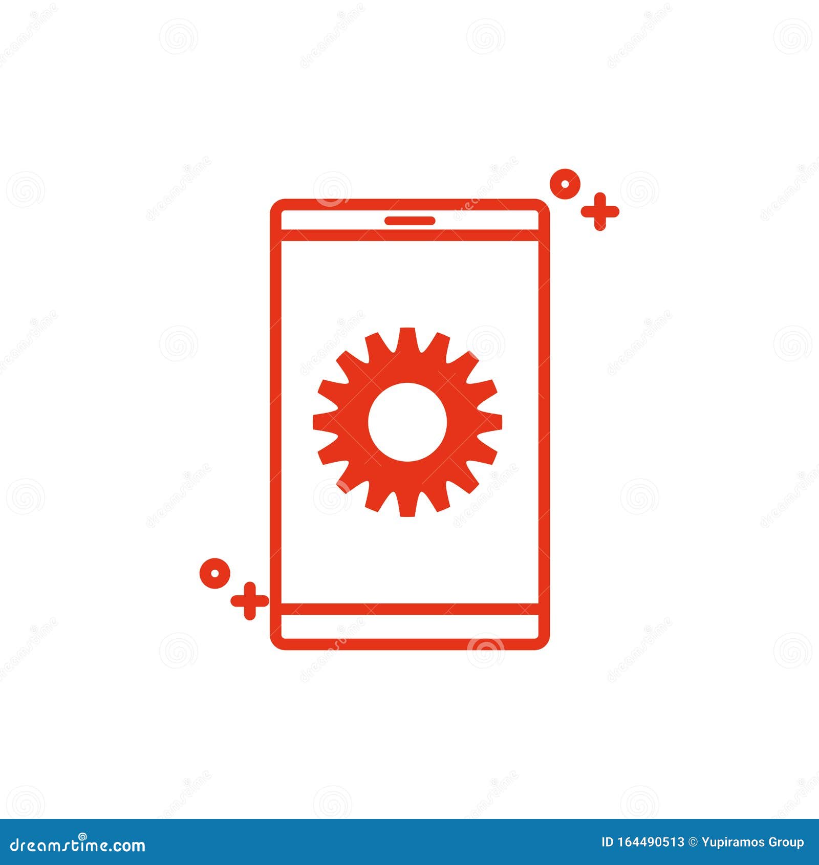 Isolated Smartphone and Help Icon Line Design Stock Vector ...