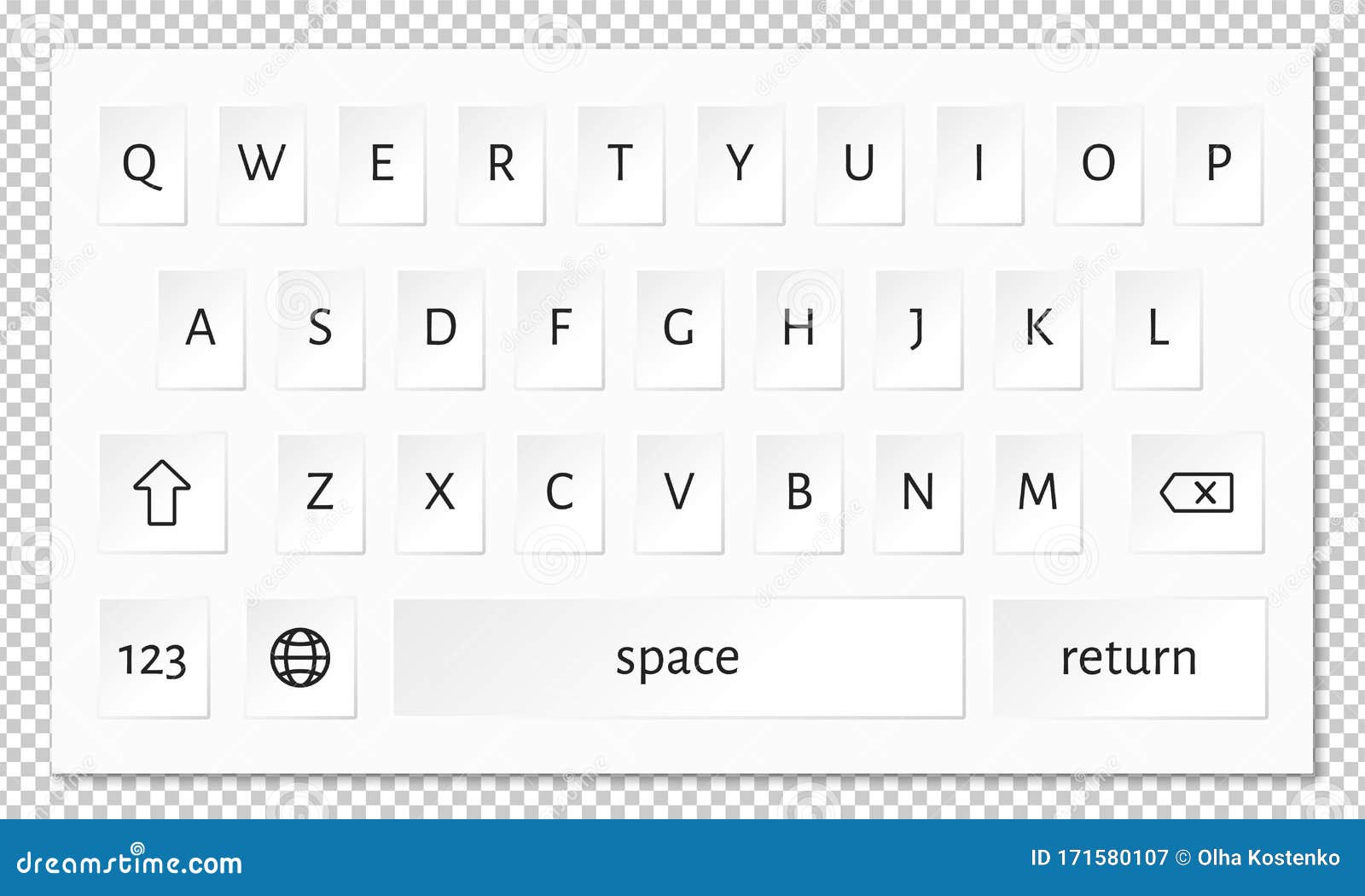 US English Qwerty Computer Keyboard. Silver Black Vector Illustration ... US English Qwerty Computer Keyboard. Silver Black Vector Illustration ...