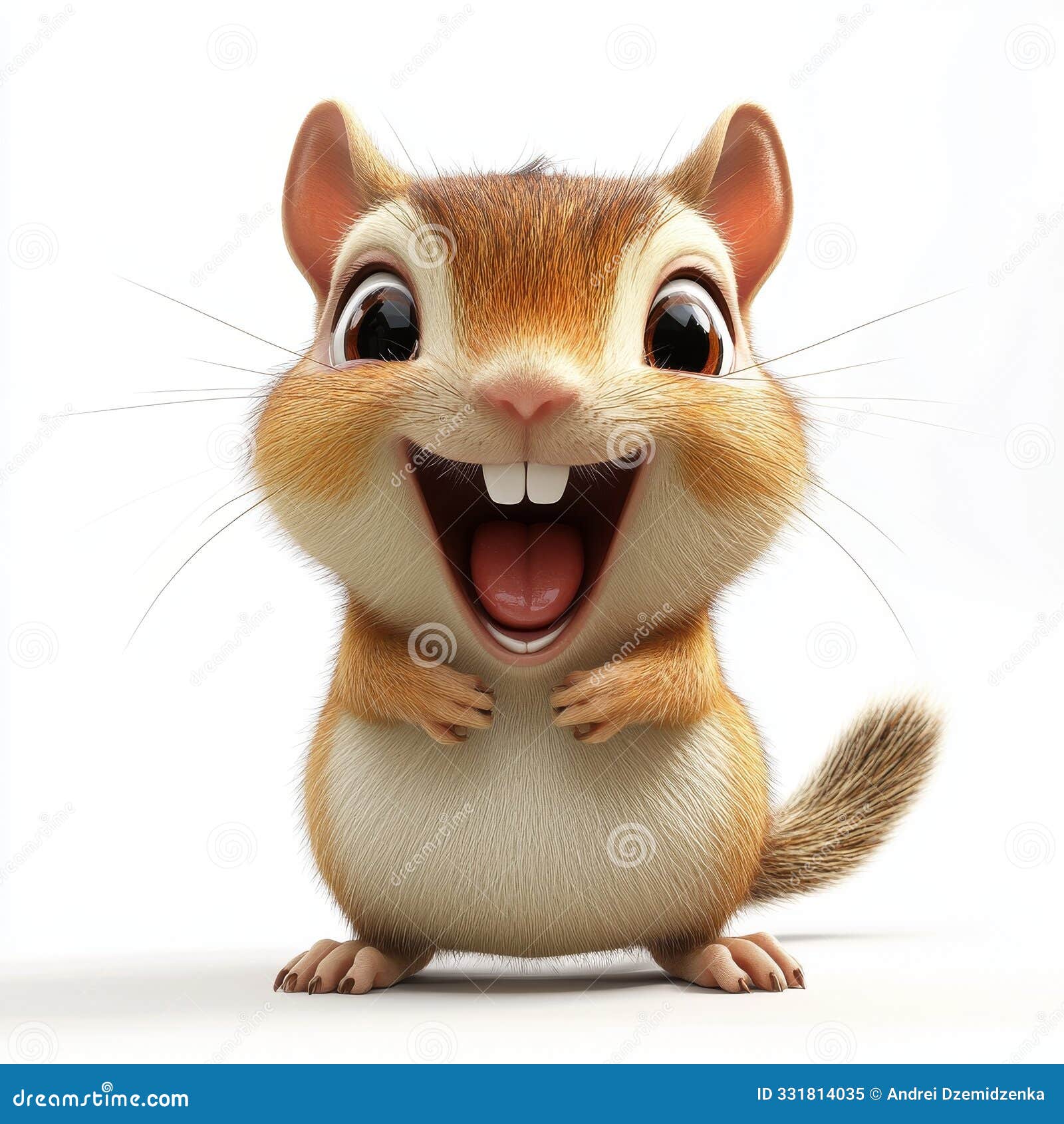 An Isolated Smiley Squirrel Face Shot on a Transparent Background Stock ...